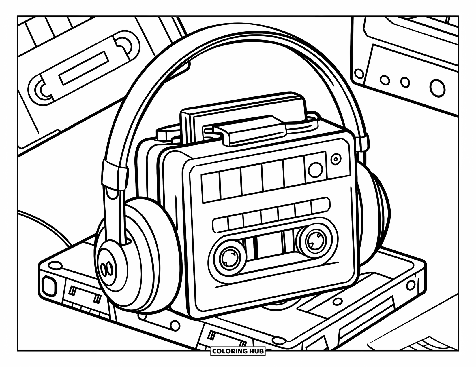 80+ 90S Coloring Pages for Kids & Adults (Free Printable PDFs)