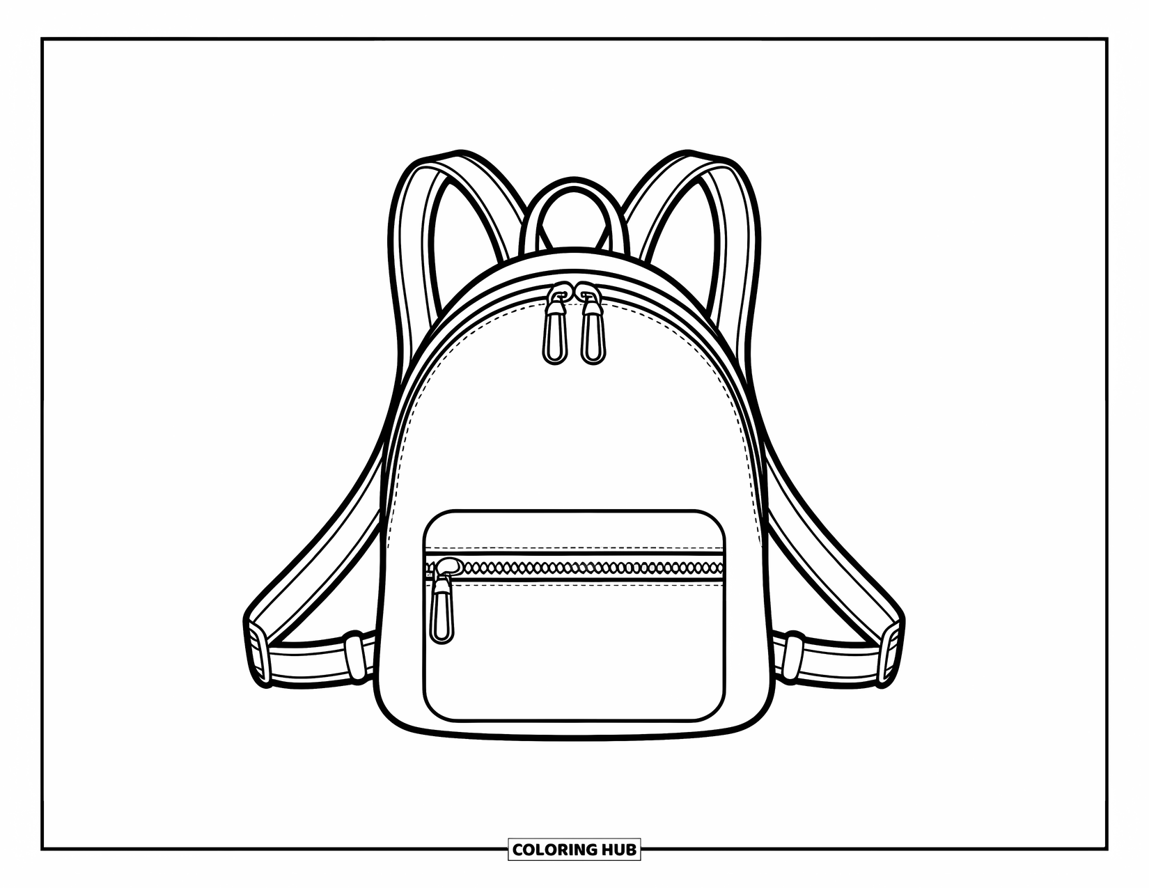75+ Backpack Coloring Pages for Kids & Adults (Free Printable PDFs)