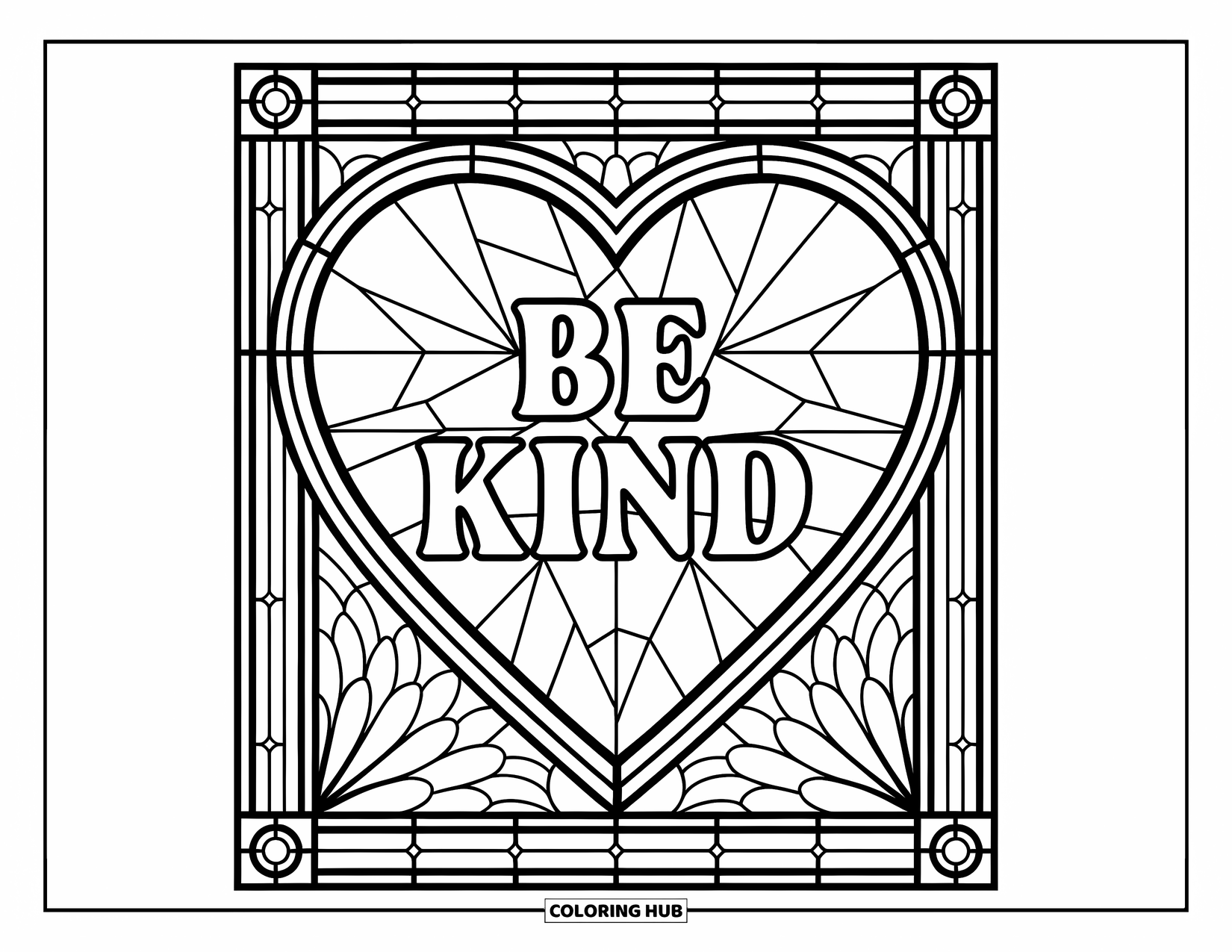 70+ Be Kind Coloring Pages for Kids & Adults (Free Printable PDFs)
