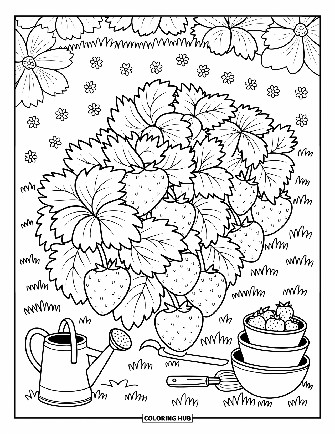 95+ Berry Coloring Pages for Kids & Adults (Free Printable PDFs)