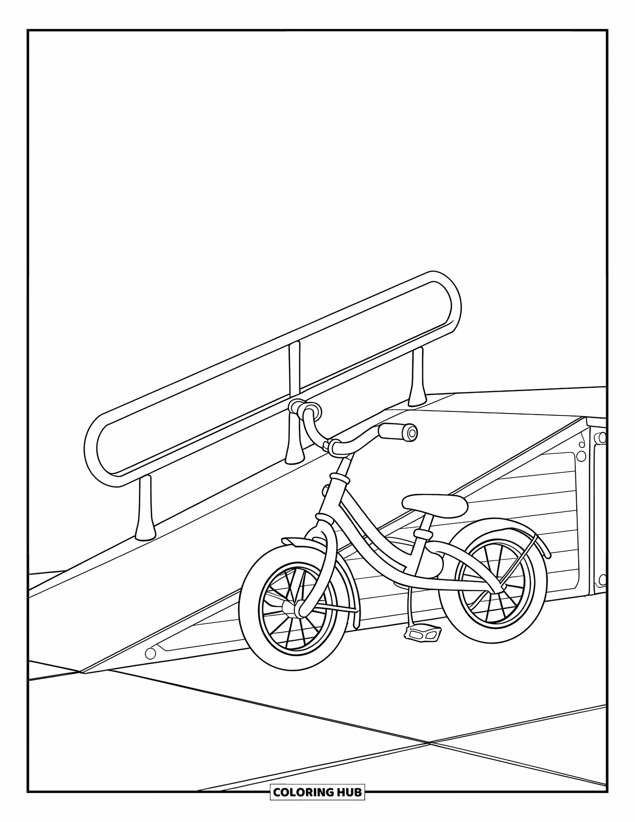 105+ Bike Coloring Pages for Kids & Adults (Free Printable PDFs)
