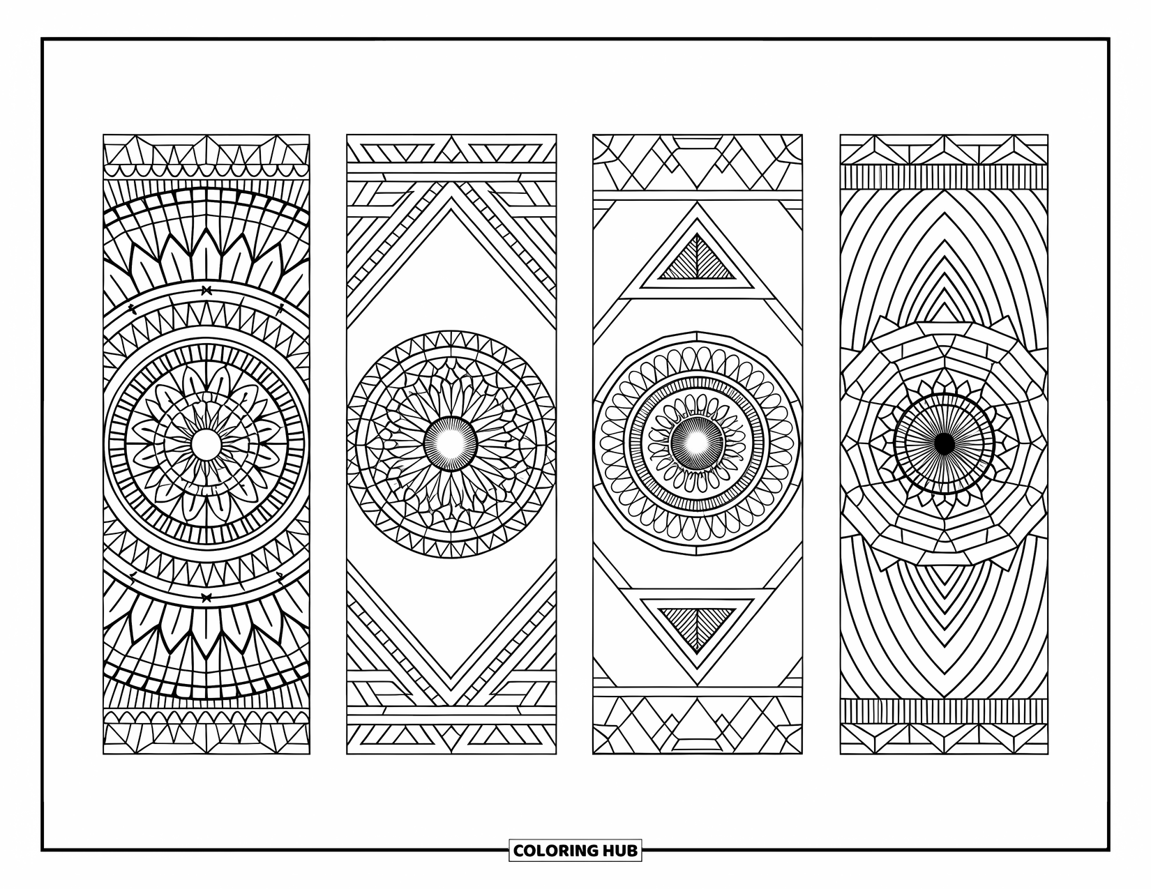95+ Bookmark Coloring Pages for Kids & Adults (Free Printable PDFs)