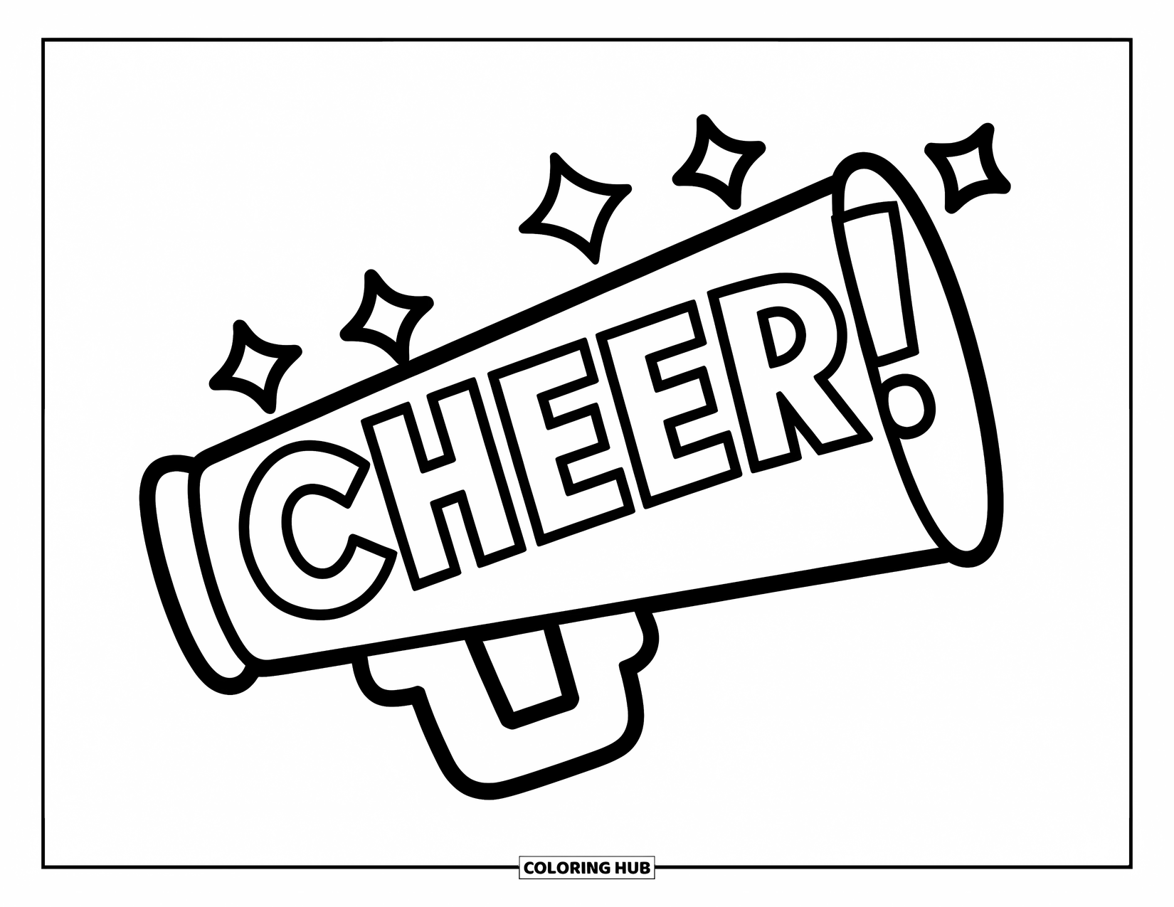75+ Cheer Coloring Pages for Kids & Adults (Free Printable PDFs)
