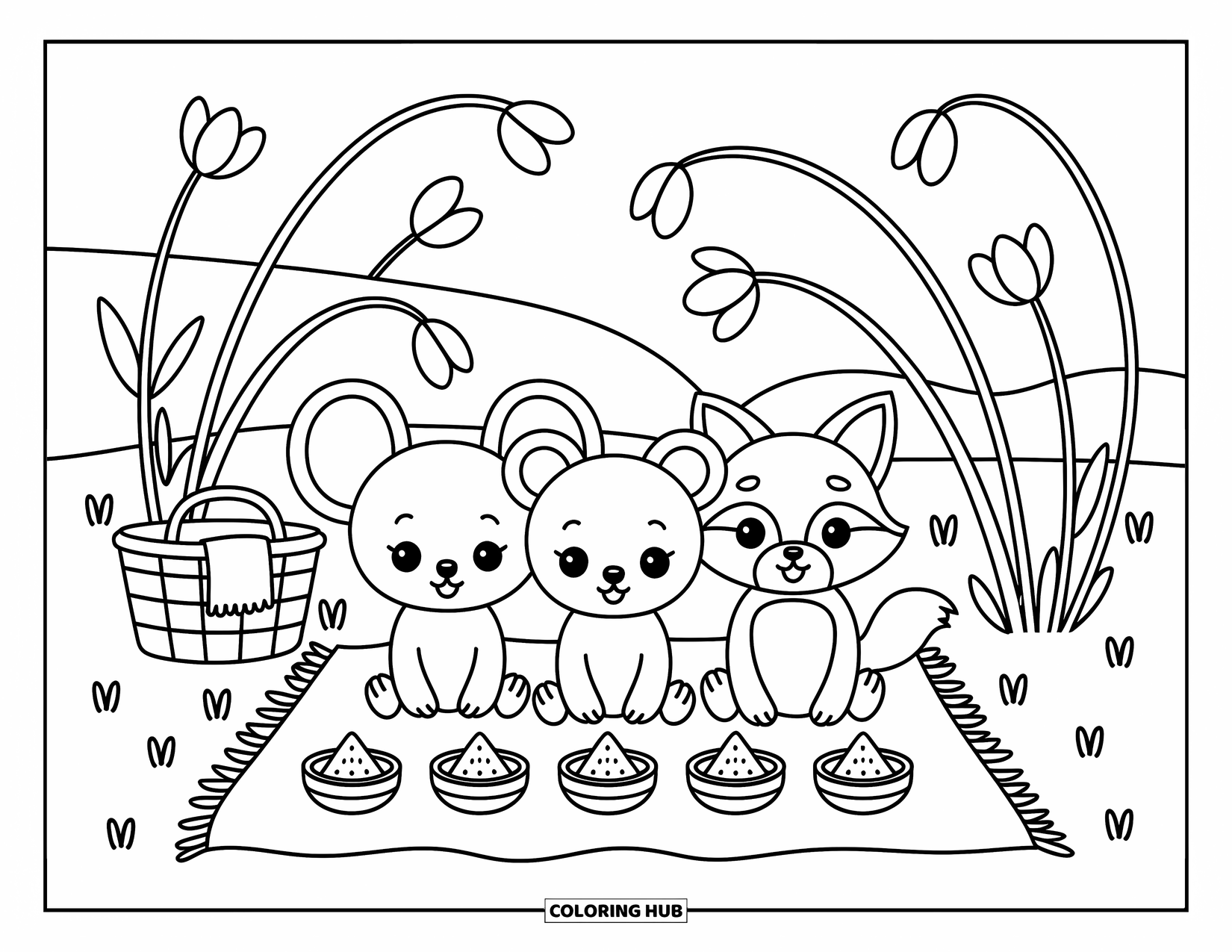 90+ Chibi Animal Coloring Pages for Kids & Adults (Free Printable PDFs)