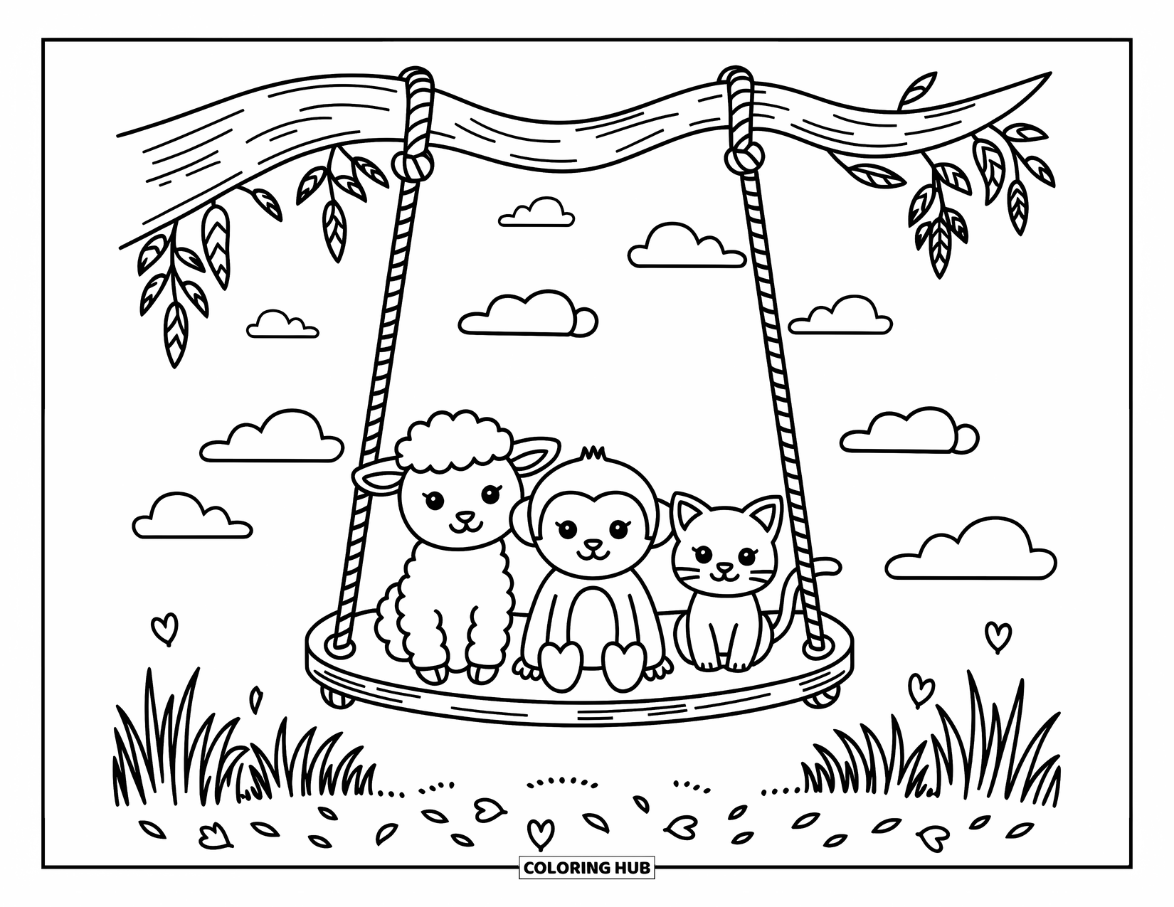 90+ Chibi Animal Coloring Pages for Kids & Adults (Free Printable PDFs)