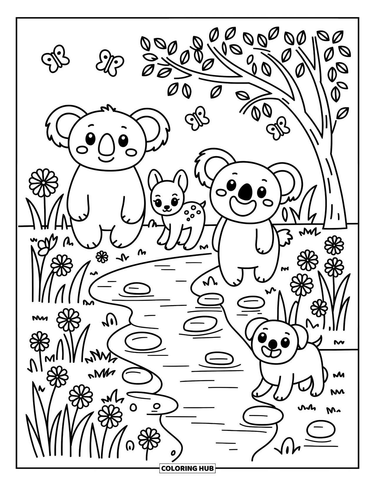 90+ Chibi Animal Coloring Pages for Kids & Adults (Free Printable PDFs)