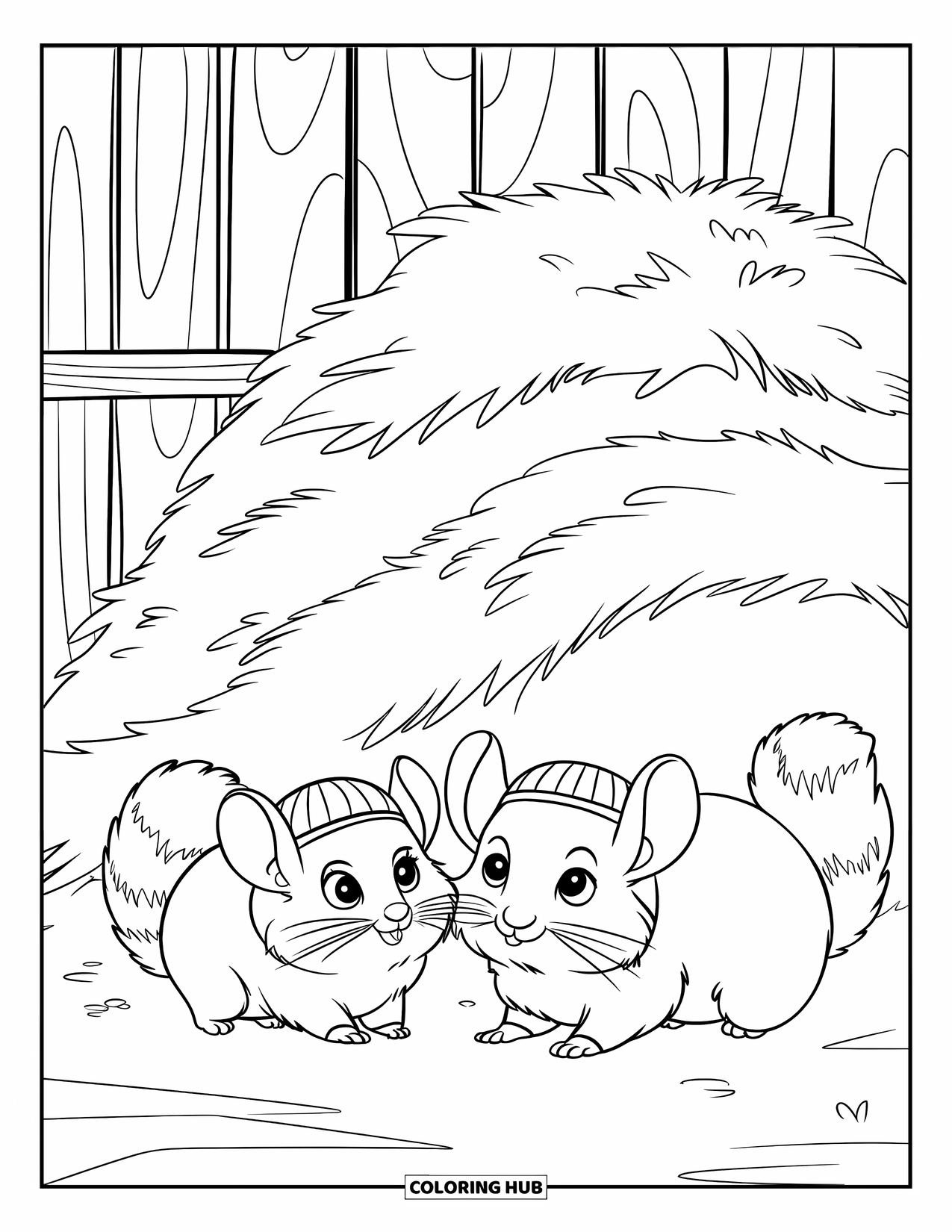 90+ Chinchilla Coloring Pages for Kids & Adults (Free Printable PDFs)