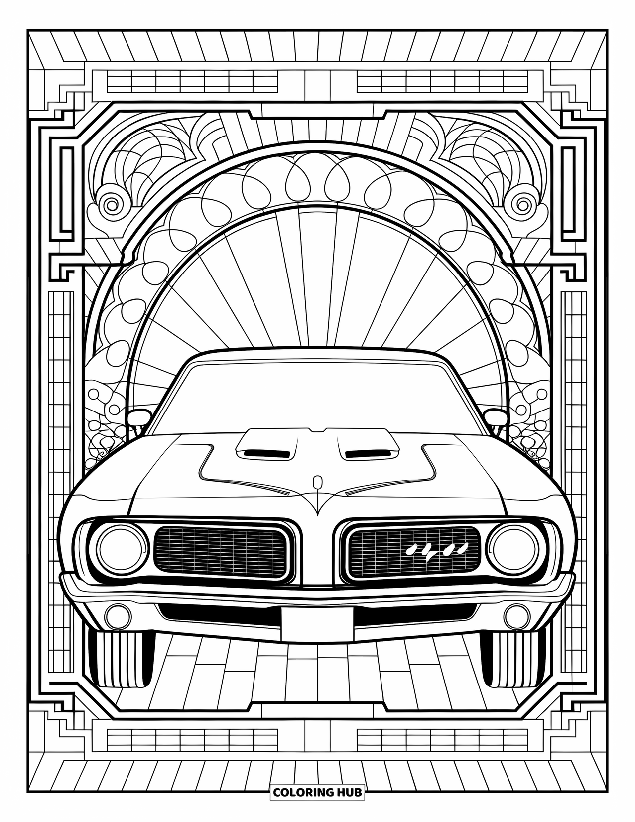 100+ Classic Car Coloring Pages for Kids & Adults (Free Printable PDFs)