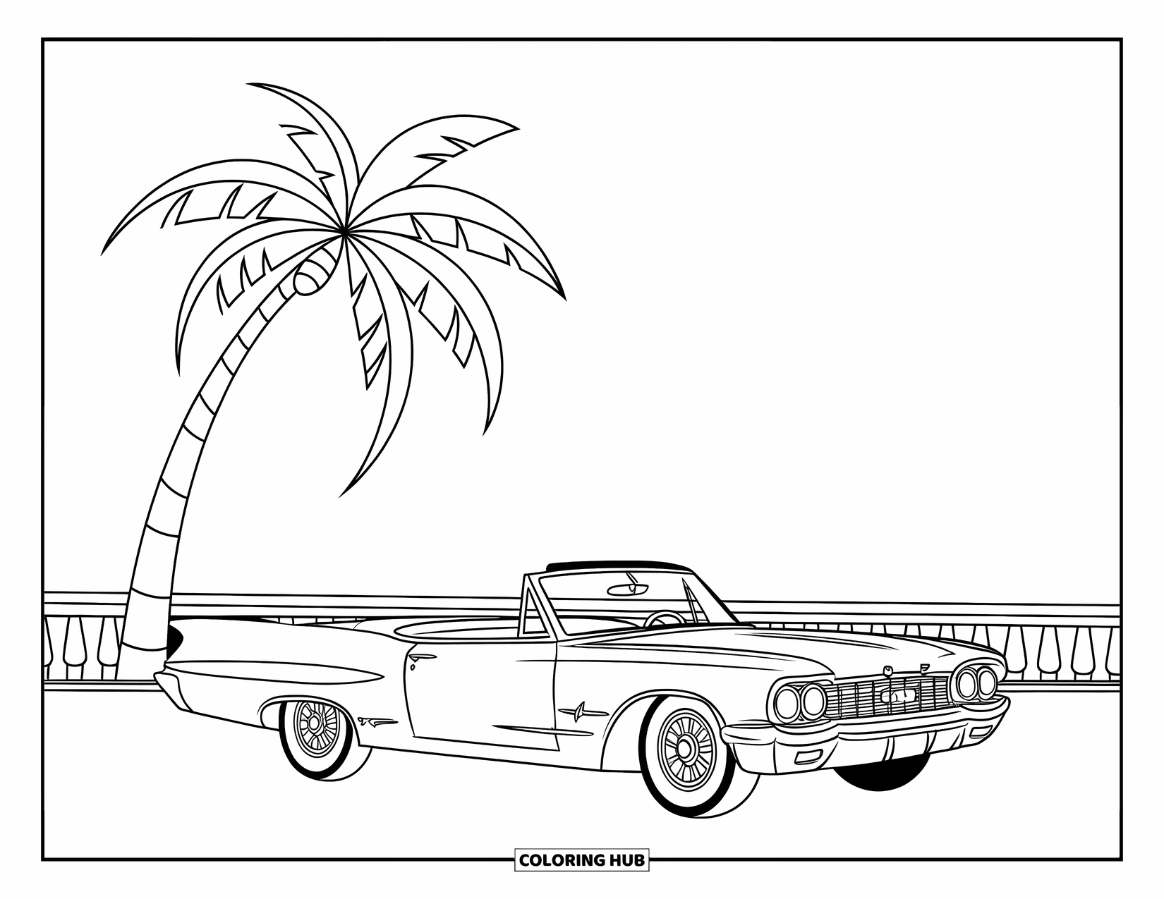 100+ Classic Car Coloring Pages for Kids & Adults (Free Printable PDFs)