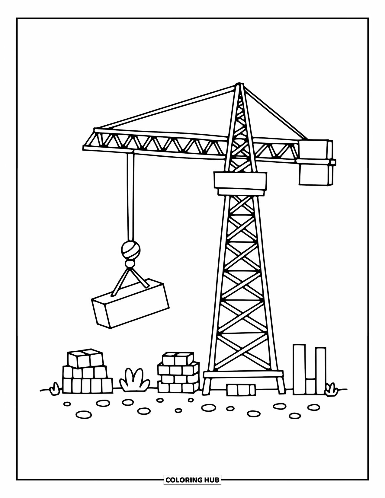 80+ Construction Vehicle Coloring Pages for Kids & Adults (Free ...