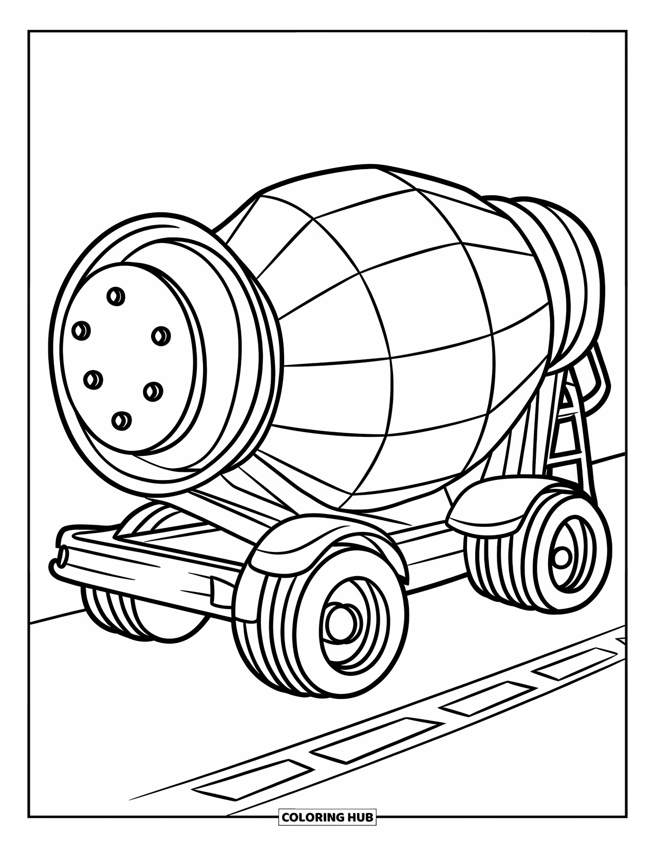 80+ Construction Vehicle Coloring Pages for Kids & Adults (Free ...