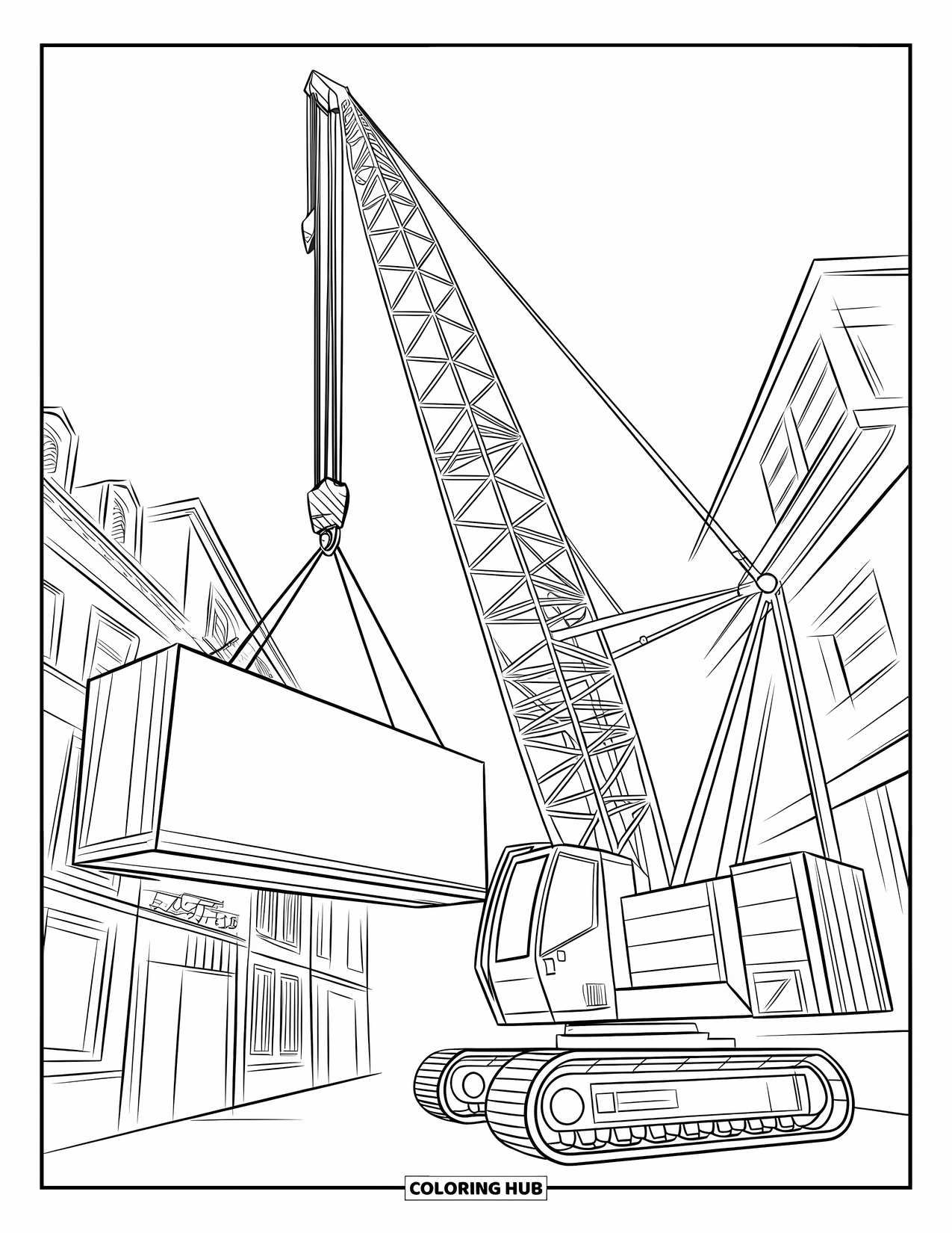 80+ Construction Vehicle Coloring Pages for Kids & Adults (Free ...