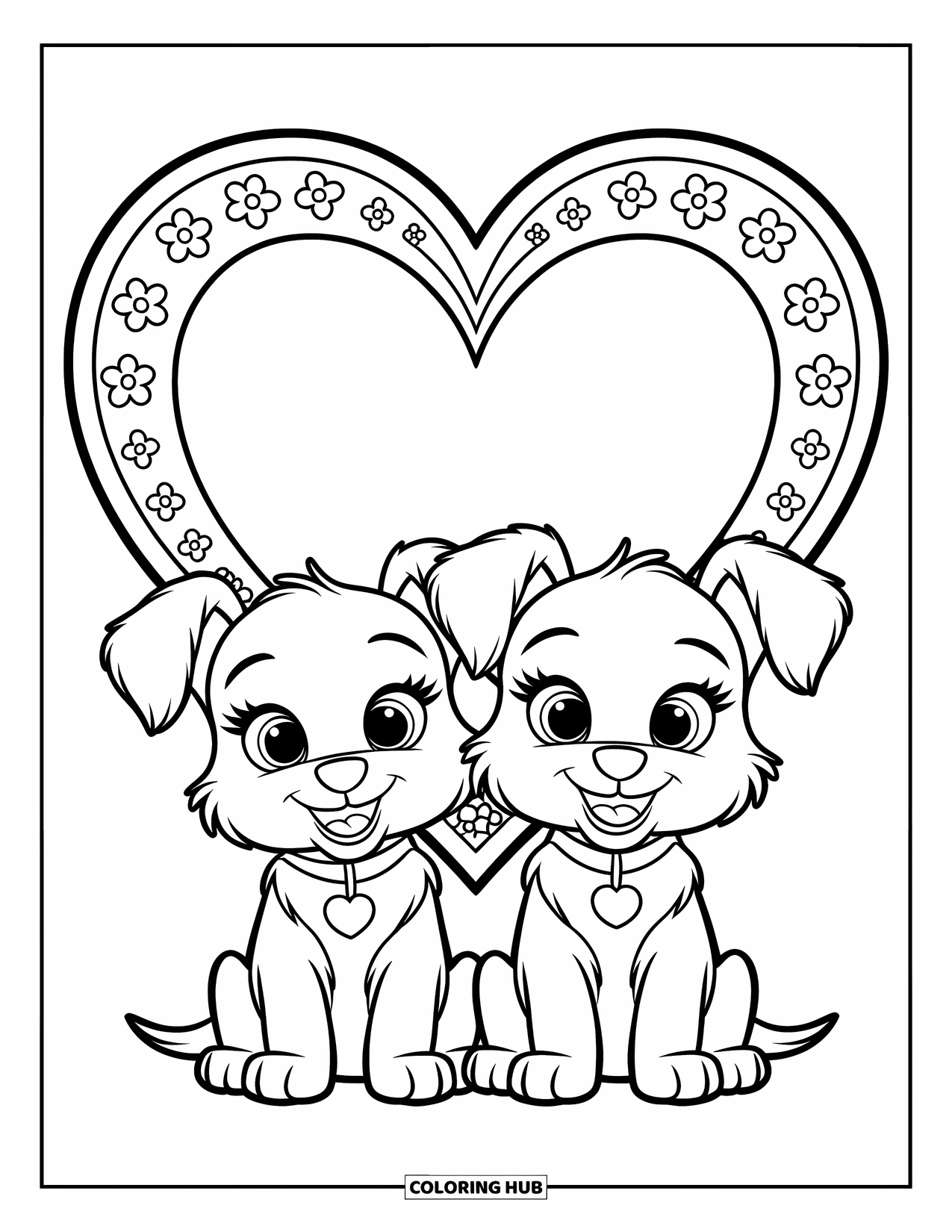 85+ Couple Coloring Pages for Kids & Adults (Free Printable PDFs)
