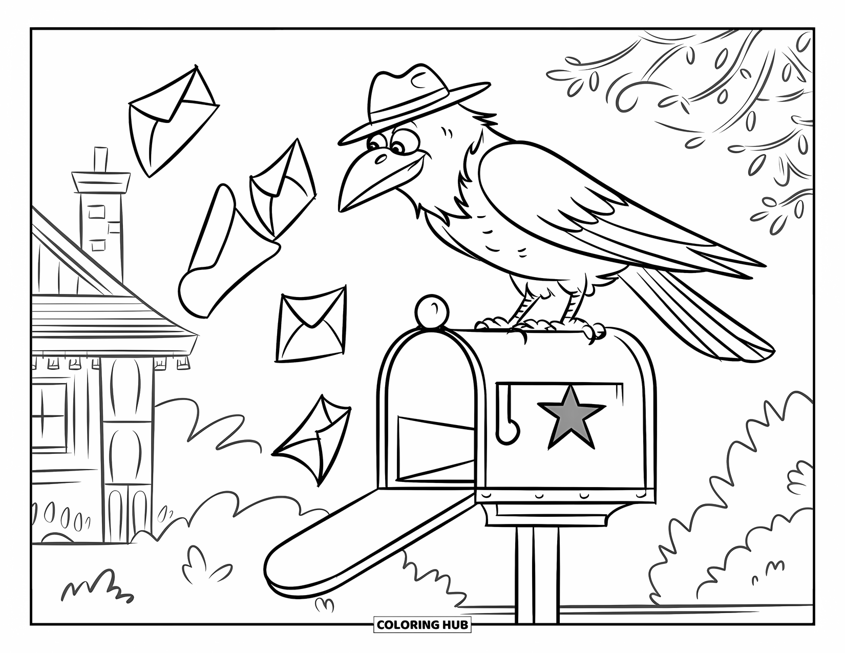 80+ Crow Coloring Pages for Kids & Adults (Free Printable PDFs)