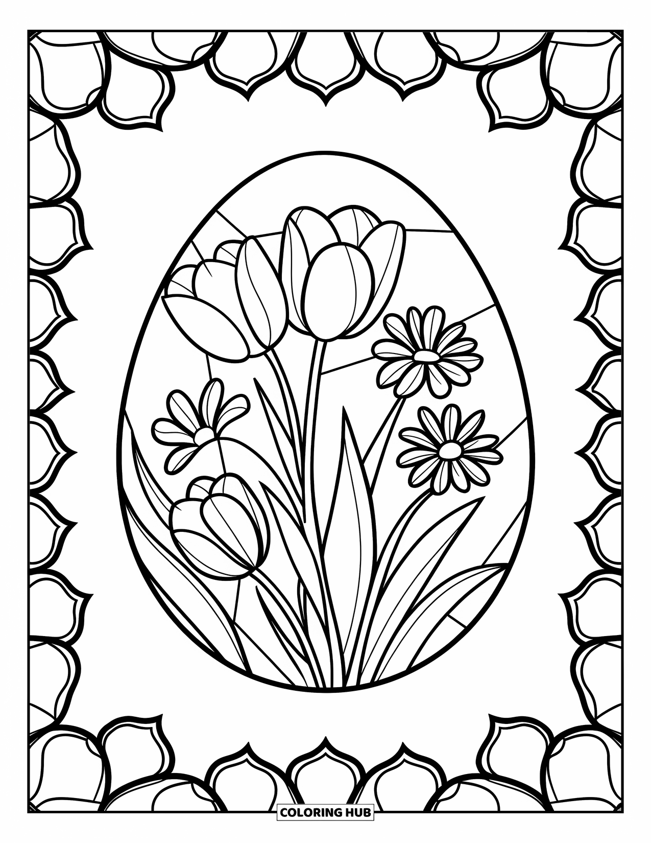 115+ Easter Egg Coloring Pages for Kids & Adults (Free Printable PDFs)