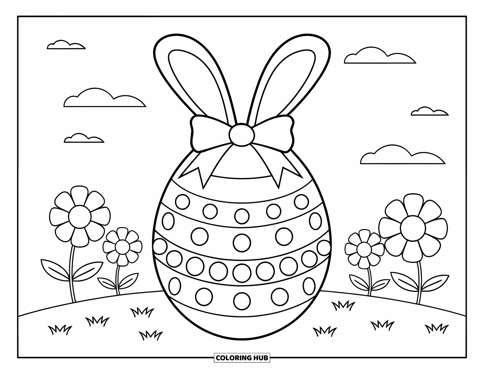 115+ Easter Egg Coloring Pages for Kids & Adults (Free Printable PDFs)