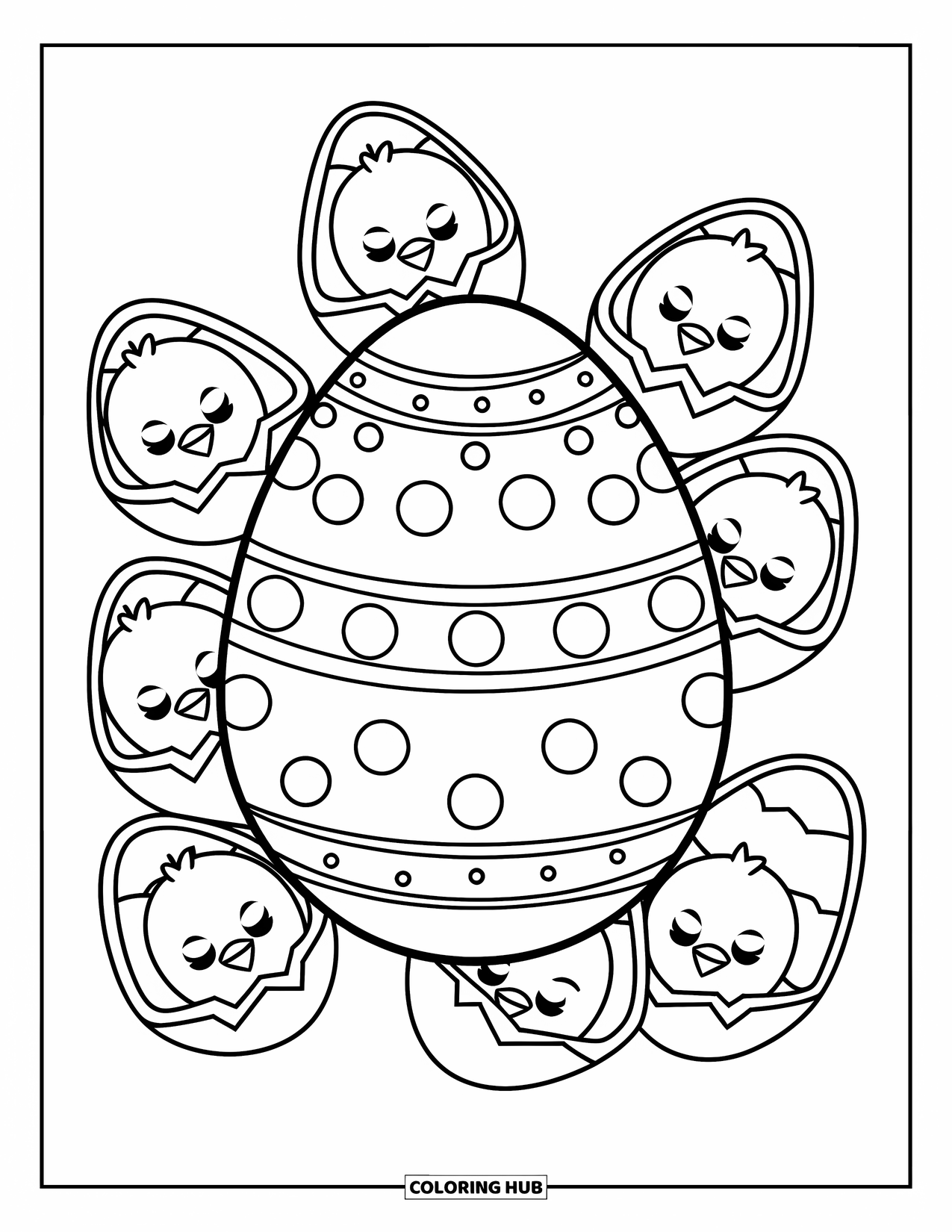 115+ Easter Egg Coloring Pages for Kids & Adults (Free Printable PDFs)