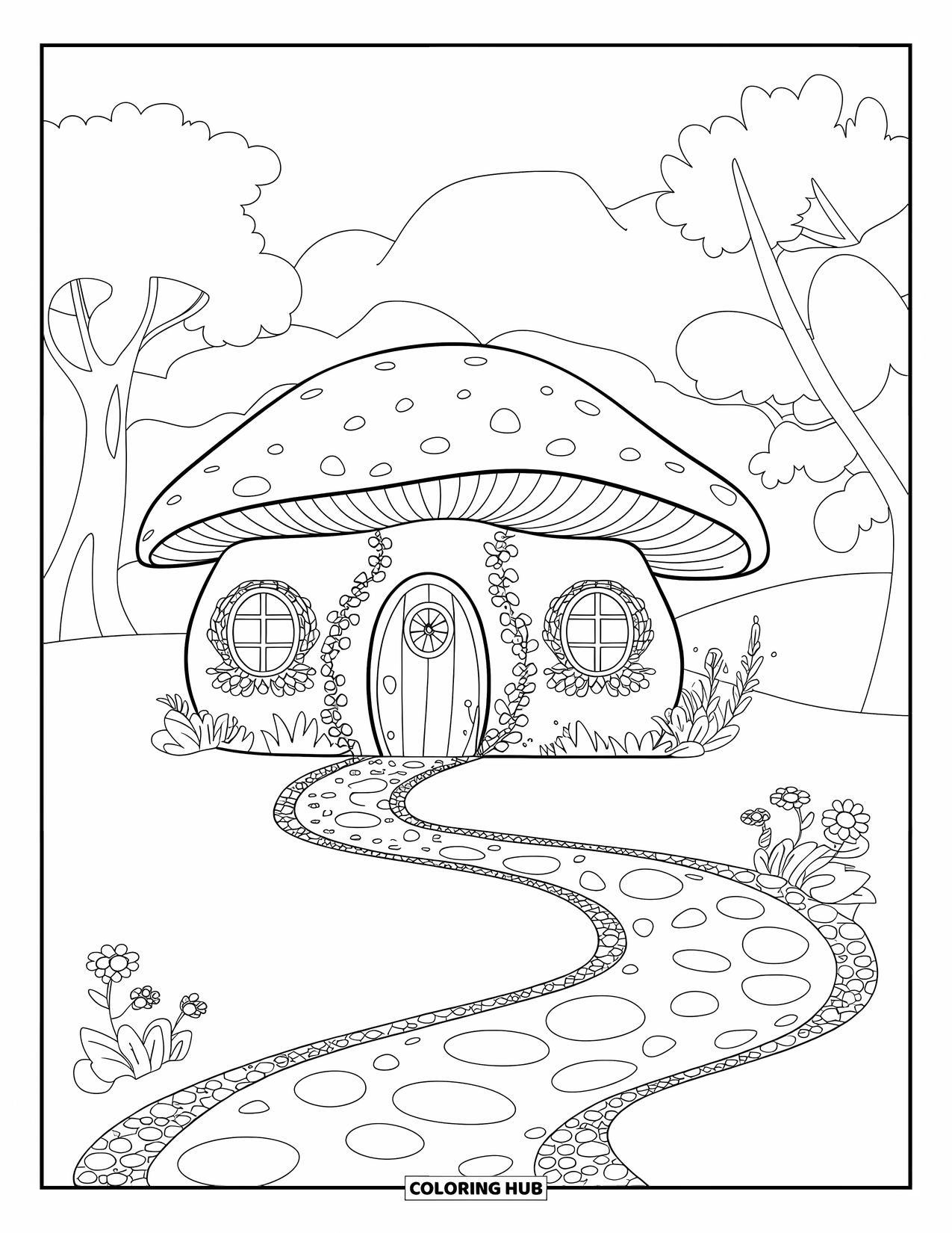 65+ Fairy Garden Coloring Pages for Kids & Adults (Free Printable PDFs)