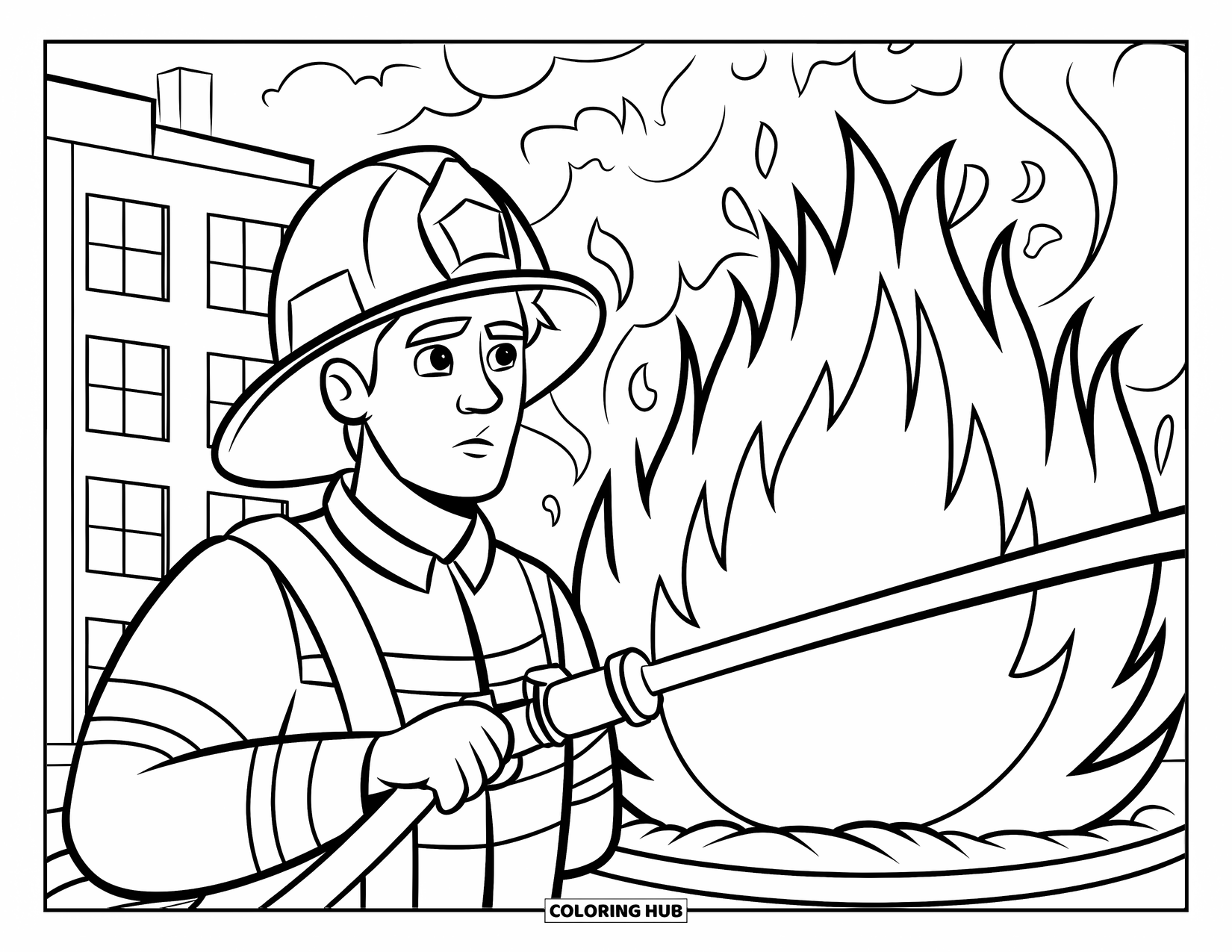 65+ Fire Coloring Pages for Kids & Adults (Free Printable PDFs)
