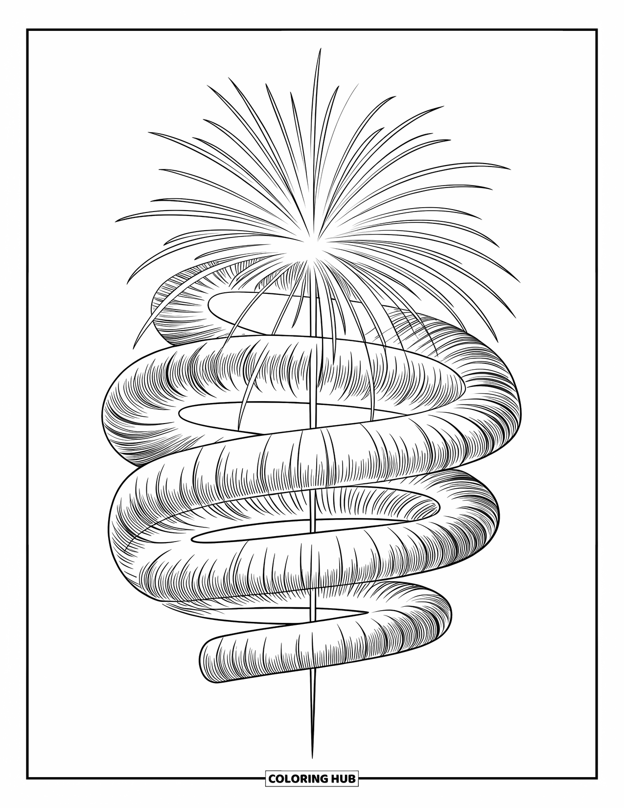60+ Firework Coloring Pages for Kids & Adults (Free Printable PDFs)