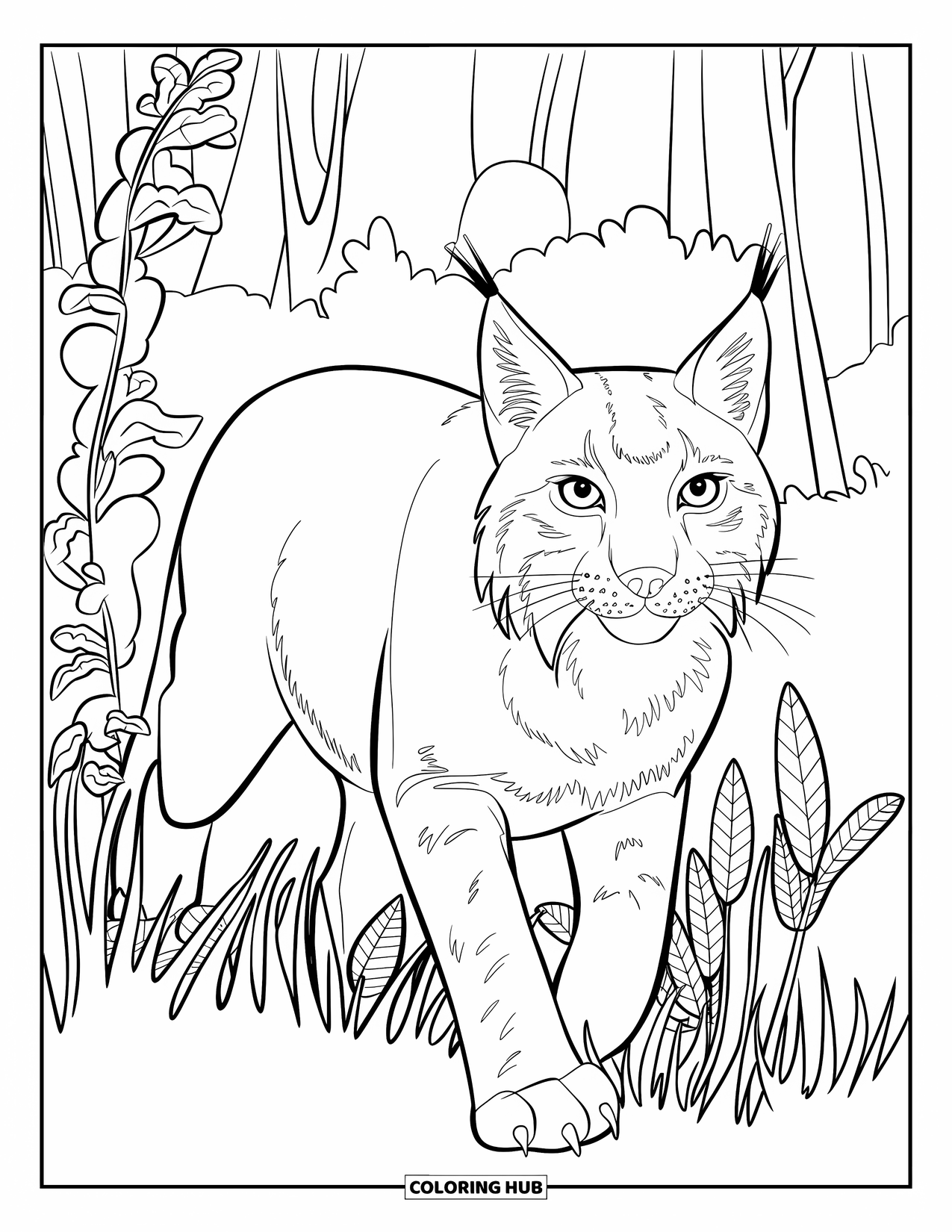 85+ Forest Animals Coloring Pages for Kids & Adults (Free Printable PDFs)