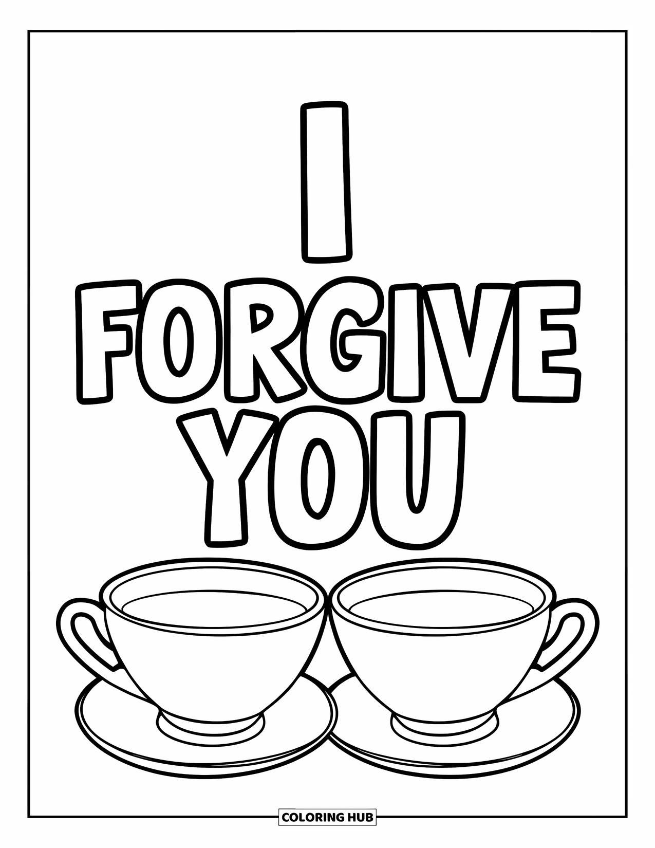 60+ Forgiveness Coloring Pages for Kids & Adults (Free Printable PDFs)