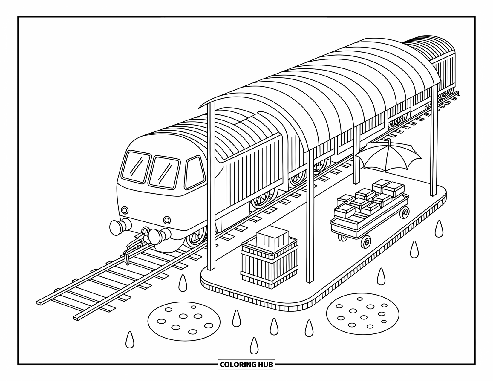 75+ Freight Train Coloring Pages for Kids & Adults (Free Printable PDFs)