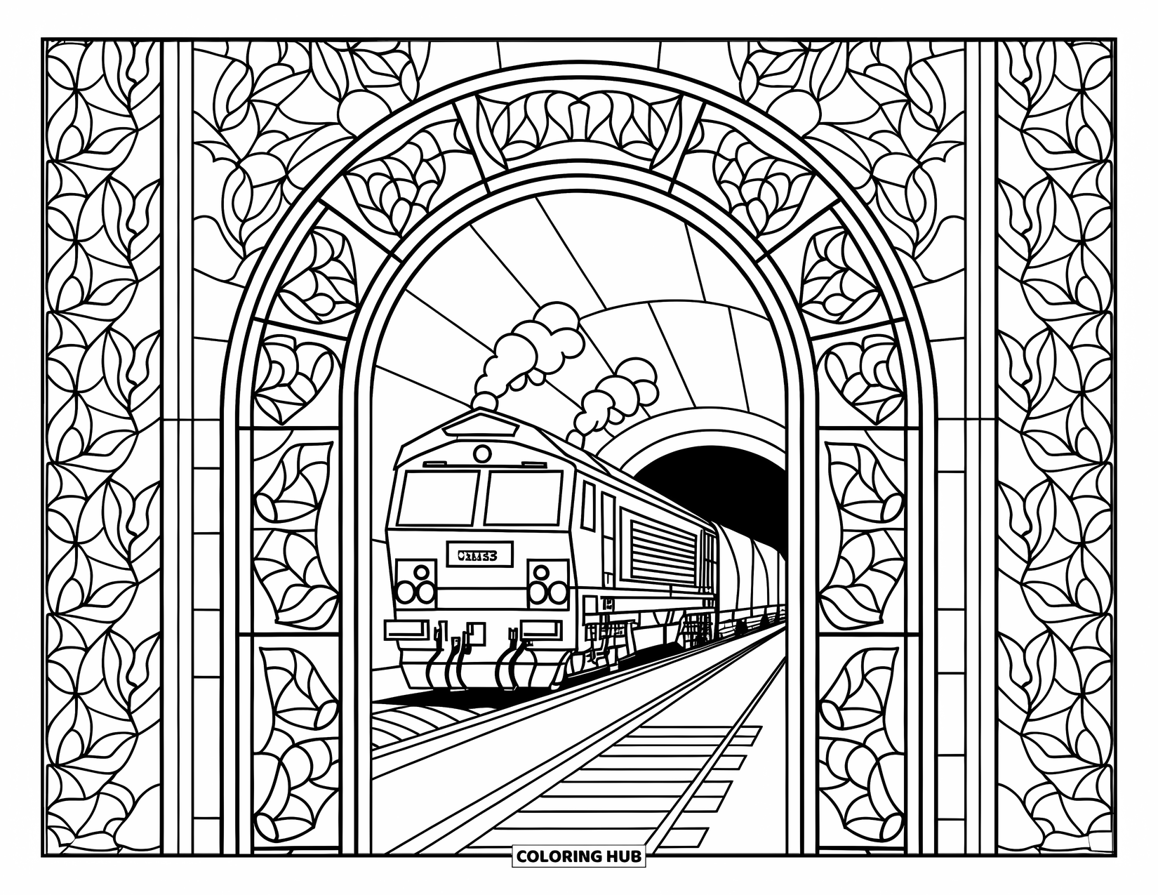 75+ Freight Train Coloring Pages for Kids & Adults (Free Printable PDFs)