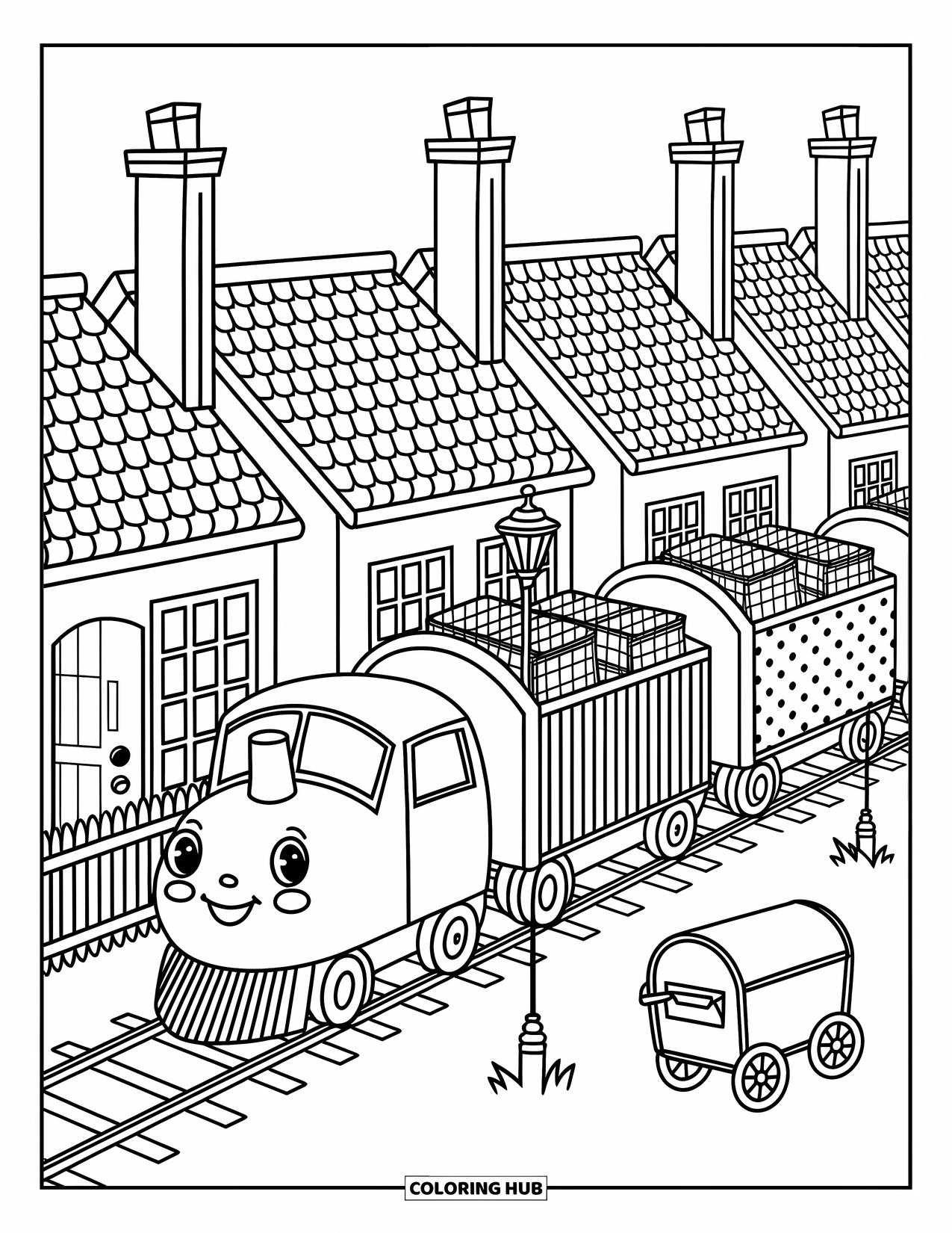 75+ Freight Train Coloring Pages for Kids & Adults (Free Printable PDFs)