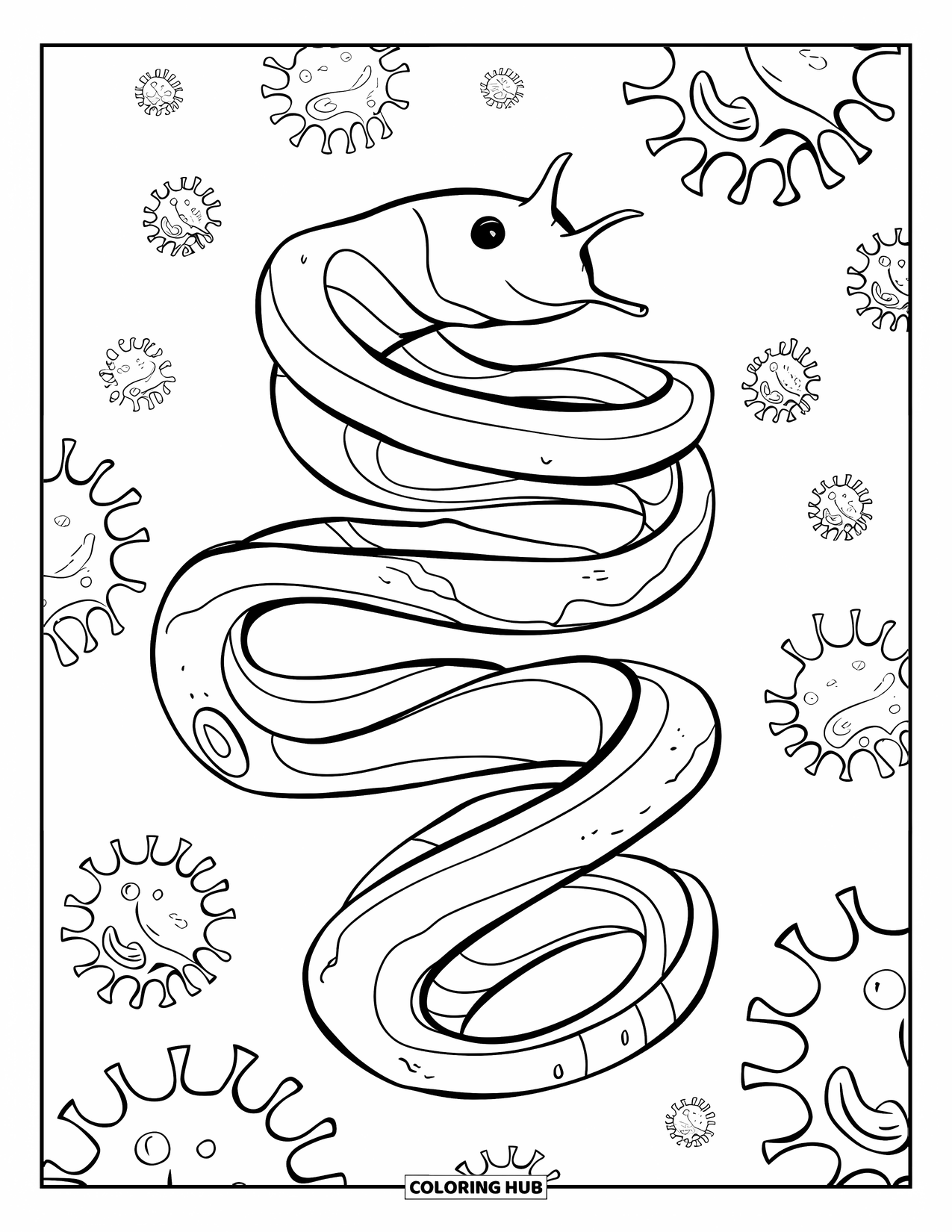 55+ Germ Coloring Pages for Kids & Adults (Free Printable PDFs)