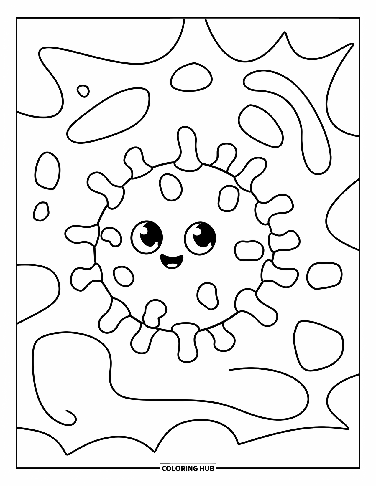 55+ Germ Coloring Pages for Kids & Adults (Free Printable PDFs)
