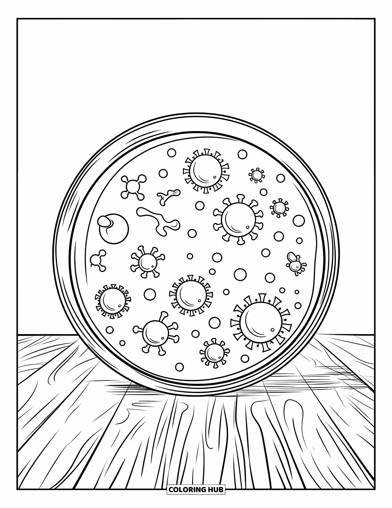 55+ Germ Coloring Pages for Kids & Adults (Free Printable PDFs)