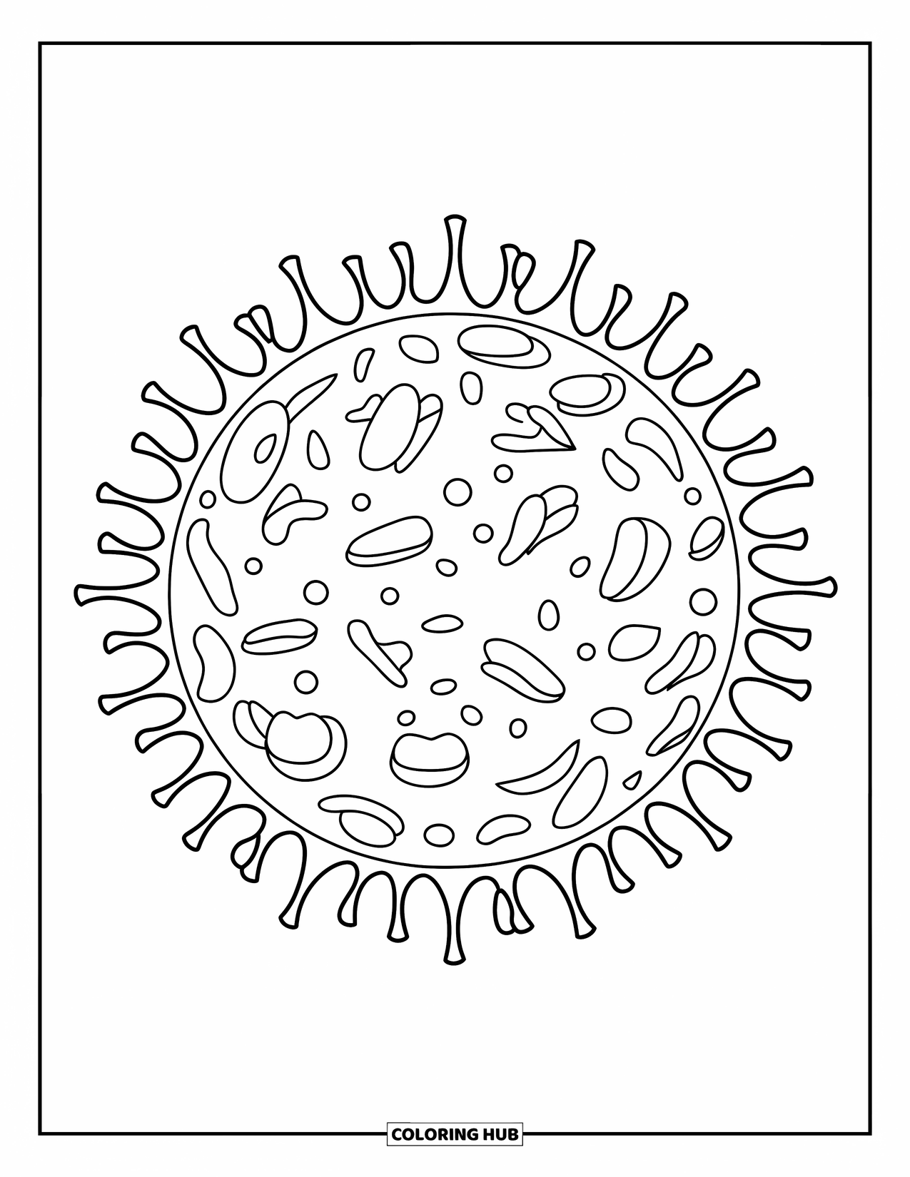 55+ Germ Coloring Pages for Kids & Adults (Free Printable PDFs)