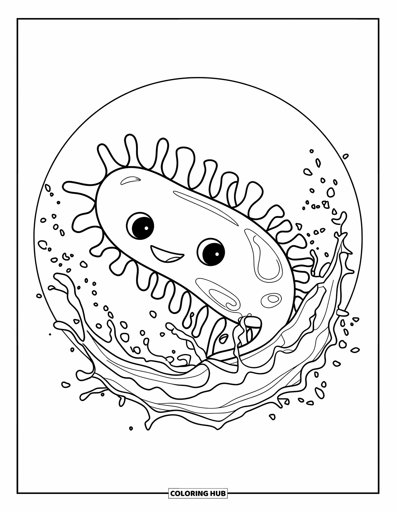 55+ Germ Coloring Pages for Kids & Adults (Free Printable PDFs)