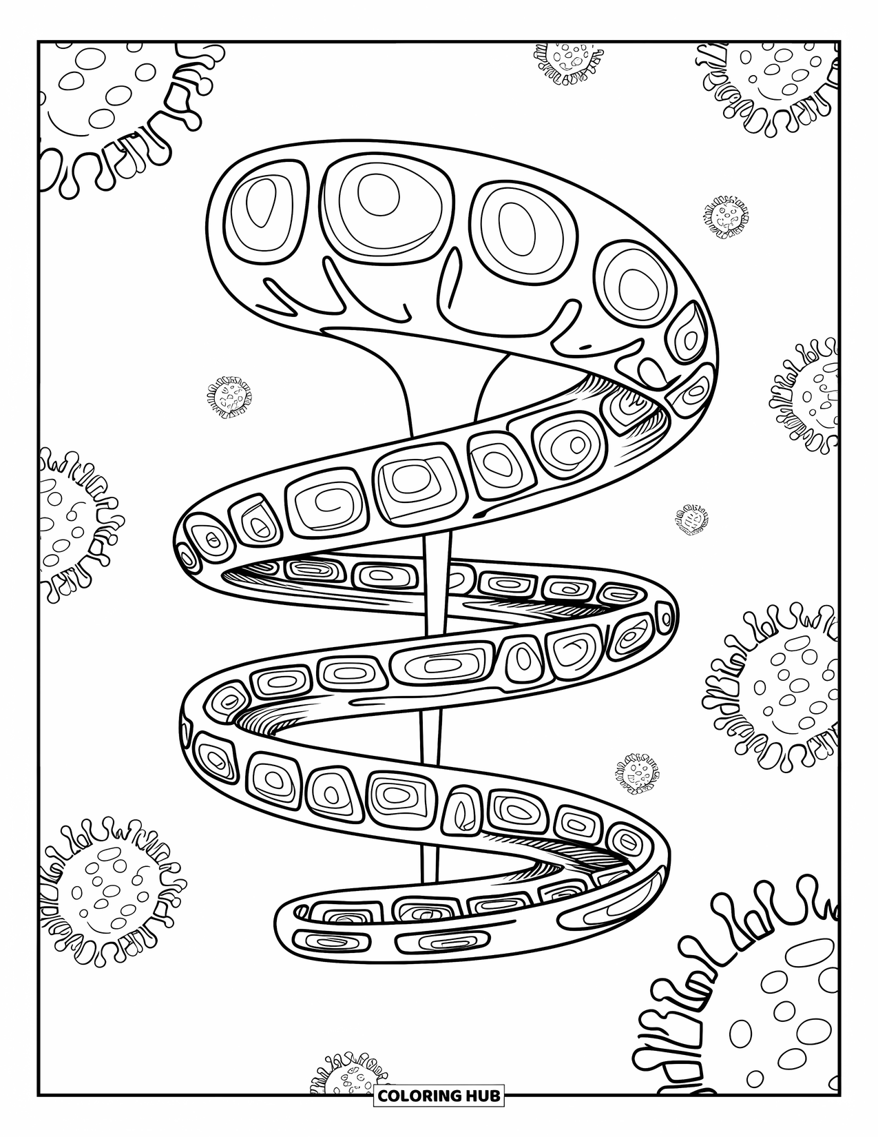 55+ Germ Coloring Pages for Kids & Adults (Free Printable PDFs)