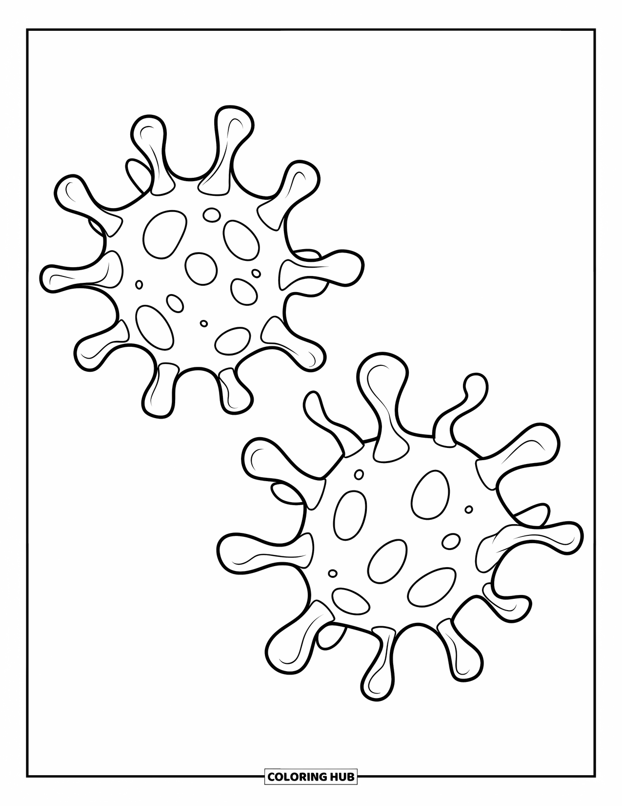 55+ Germ Coloring Pages for Kids & Adults (Free Printable PDFs)