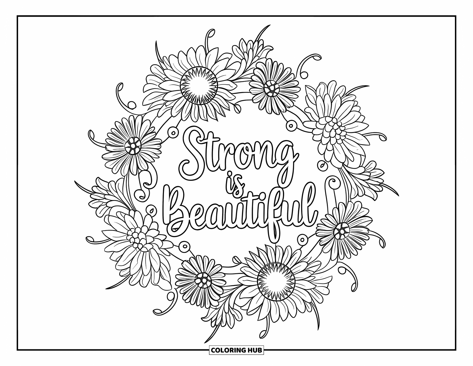 65+ Girl Power Coloring Pages for Kids & Adults (Free Printable PDFs)