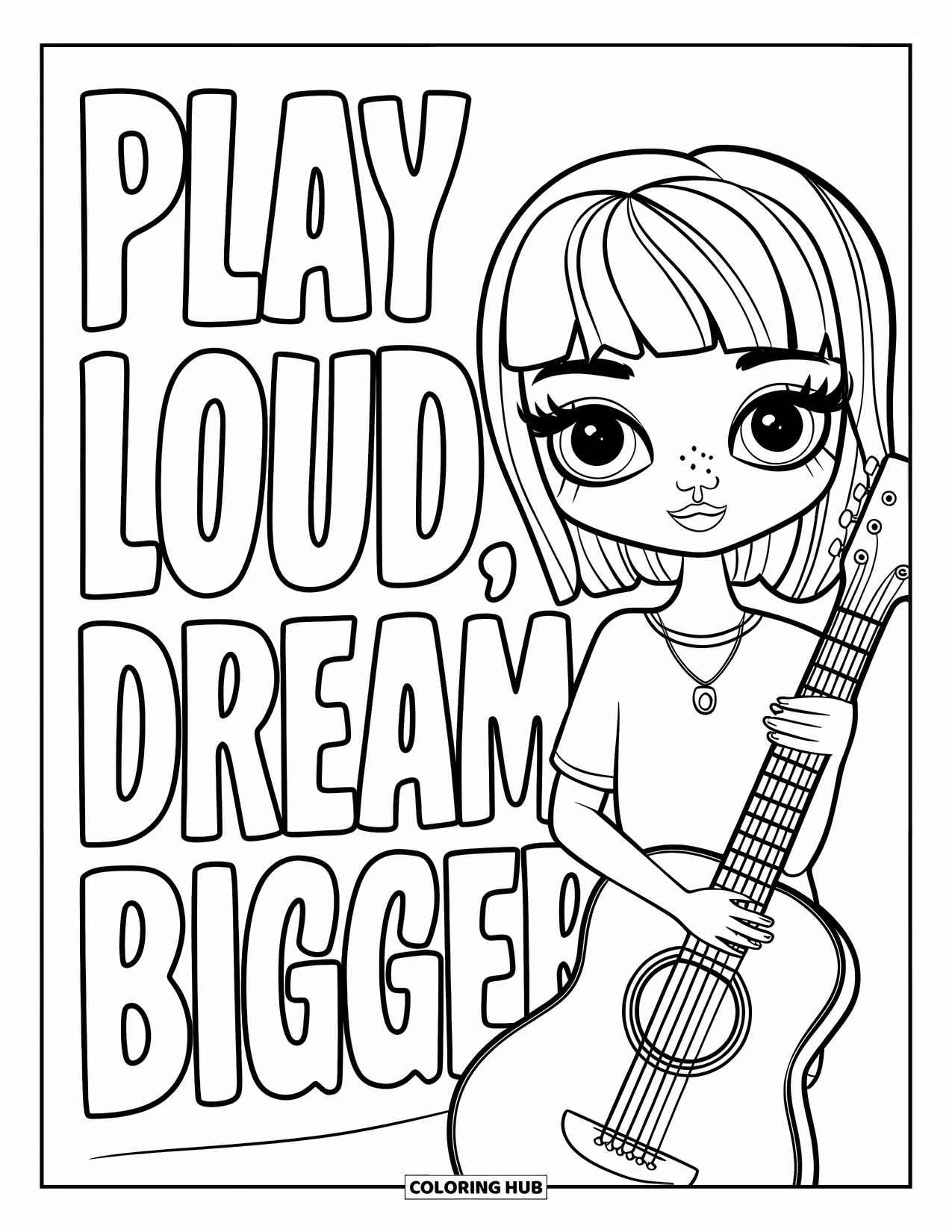 65+ Girl Power Coloring Pages for Kids & Adults (Free Printable PDFs)