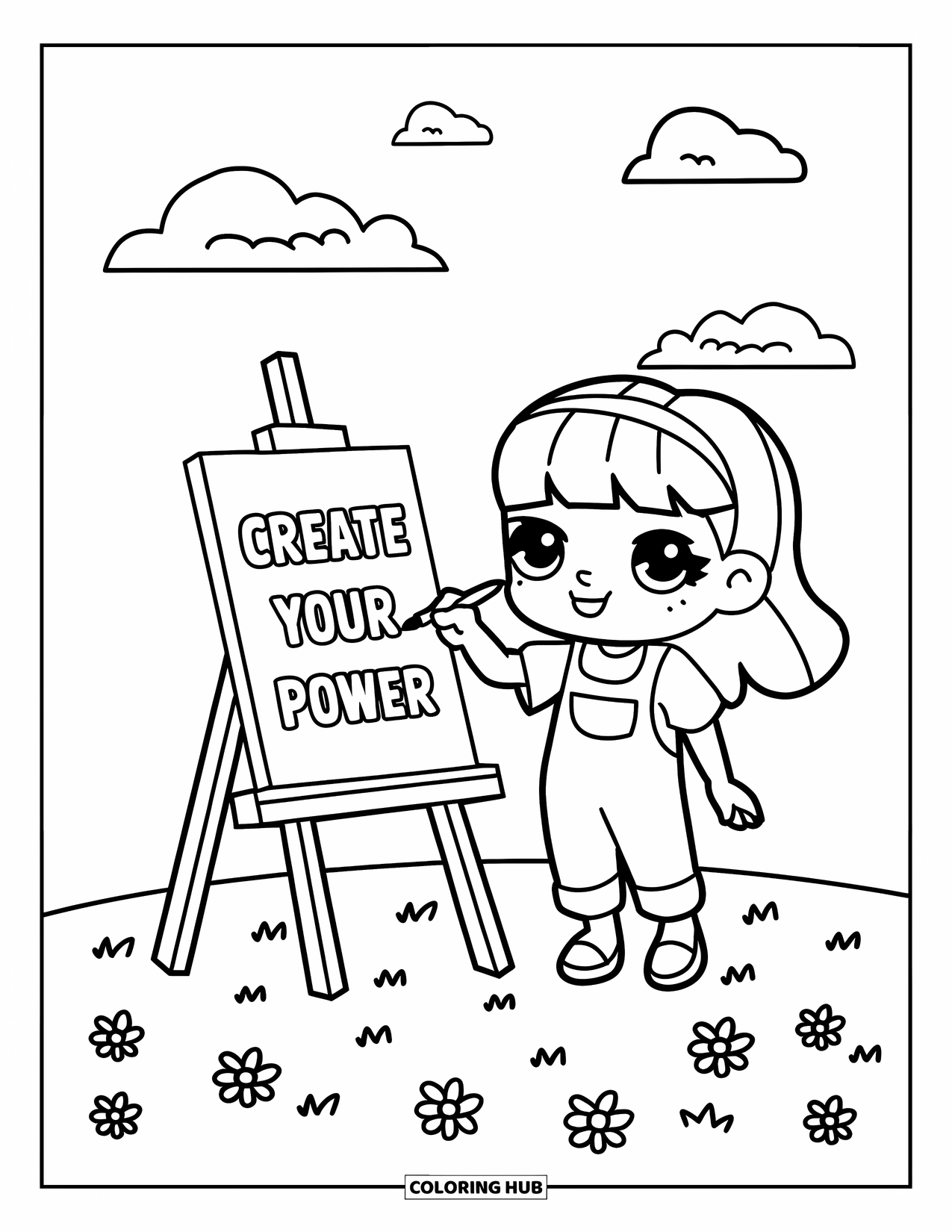 65+ Girl Power Coloring Pages for Kids & Adults (Free Printable PDFs)