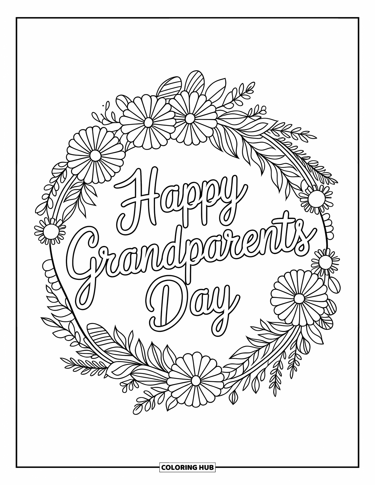 80+ Grandparents Day Coloring Pages for Kids & Adults (Free Printable PDFs)