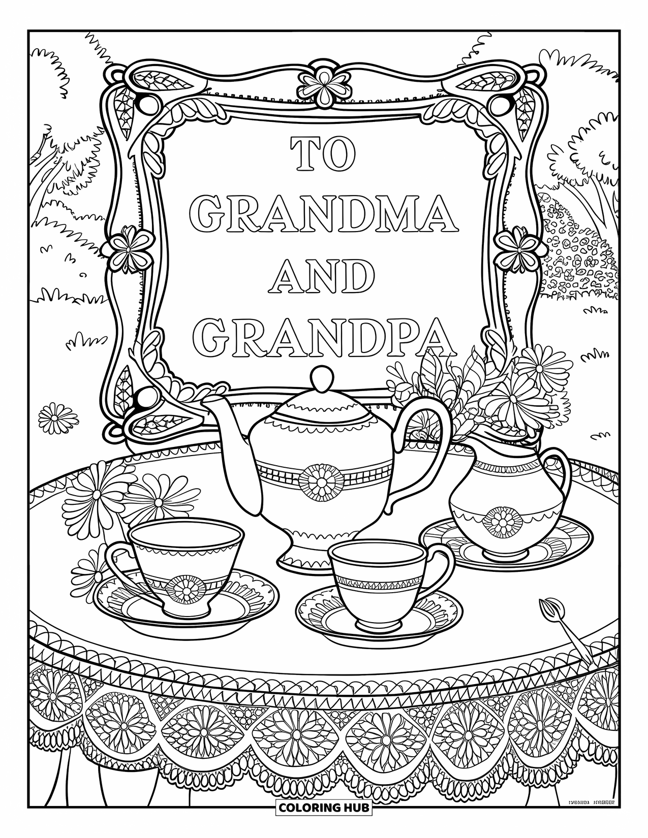 80+ Grandparents Day Coloring Pages for Kids & Adults (Free Printable PDFs)