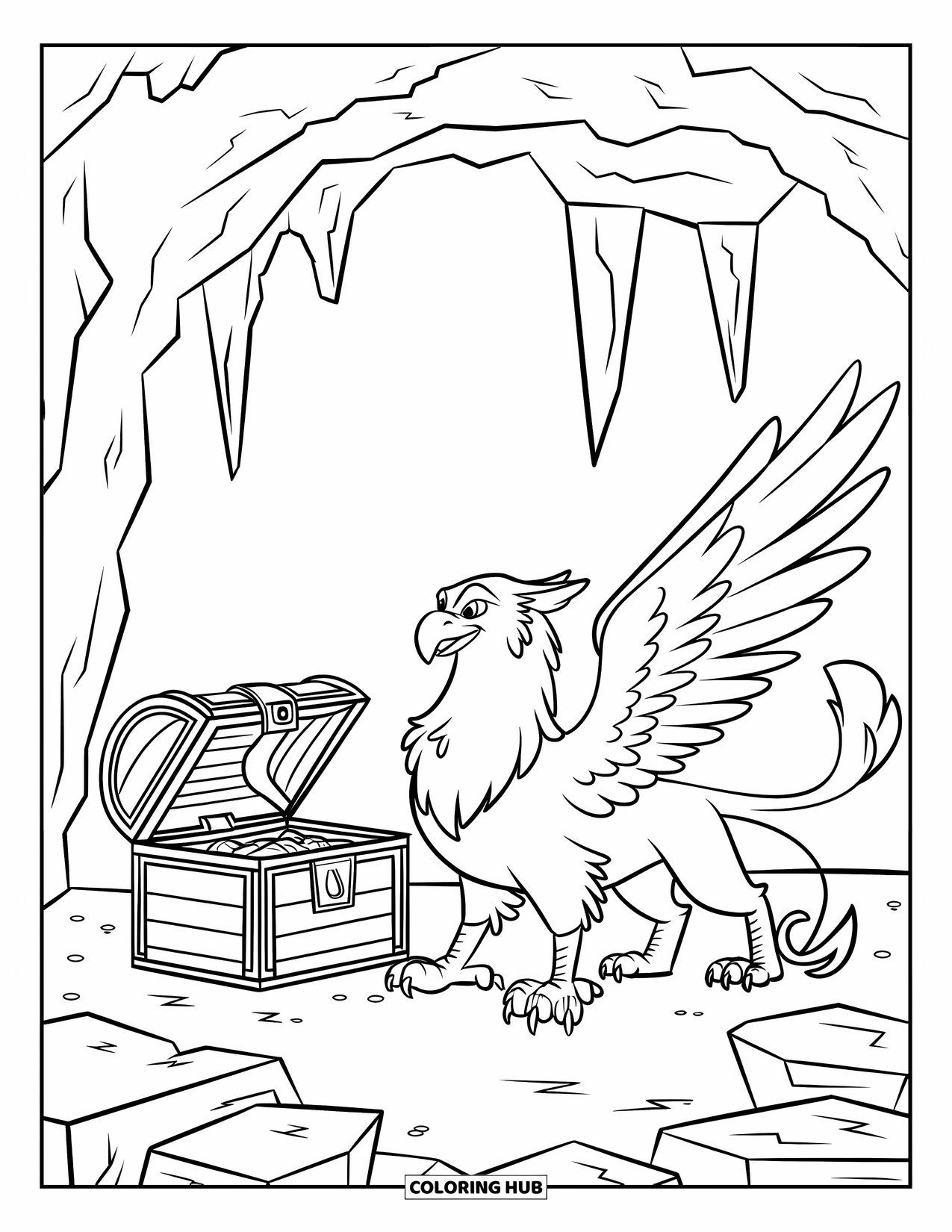 70+ Griffin Coloring Pages for Kids & Adults (Free Printable PDFs)
