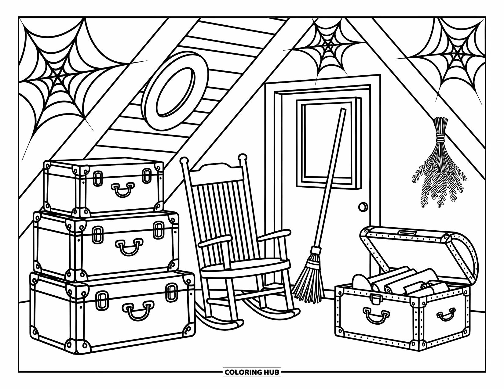 60+ Haunted Mansion Coloring Pages for Kids & Adults (Free Printable PDFs)