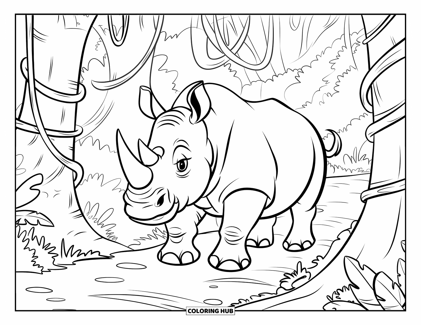 80+ Jungle Animals Coloring Pages for Kids & Adults (Free Printable PDFs)
