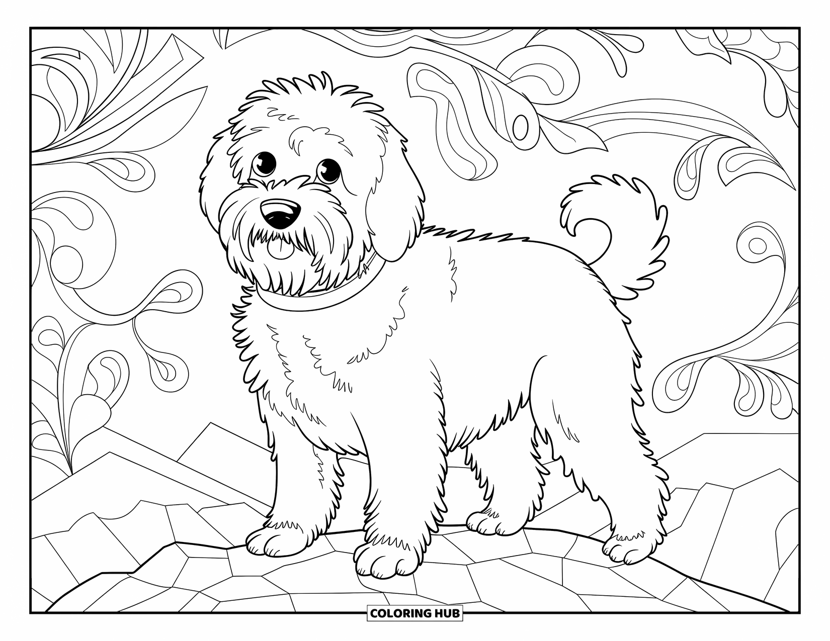 85+ Labradoodle Coloring Pages for Kids & Adults (Free Printable PDFs)