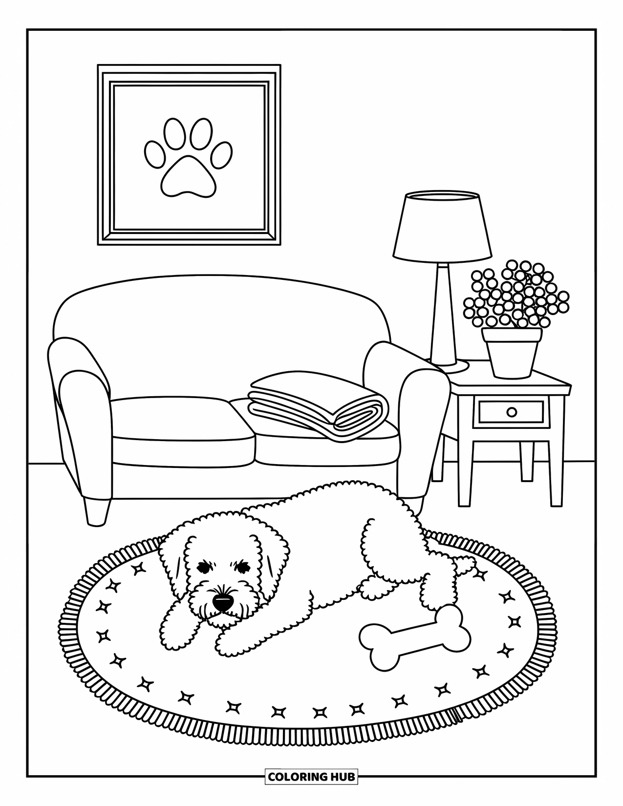 85+ Labradoodle Coloring Pages for Kids & Adults (Free Printable PDFs)