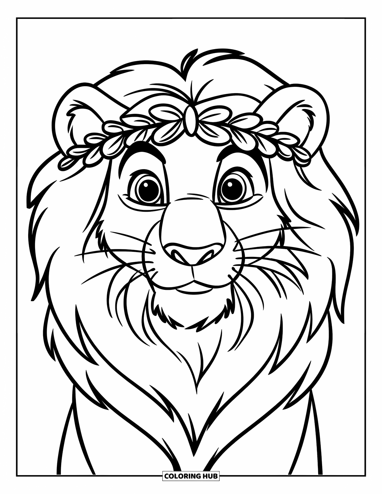 70+ Lion Face Coloring Pages for Kids & Adults (Free Printable PDFs)