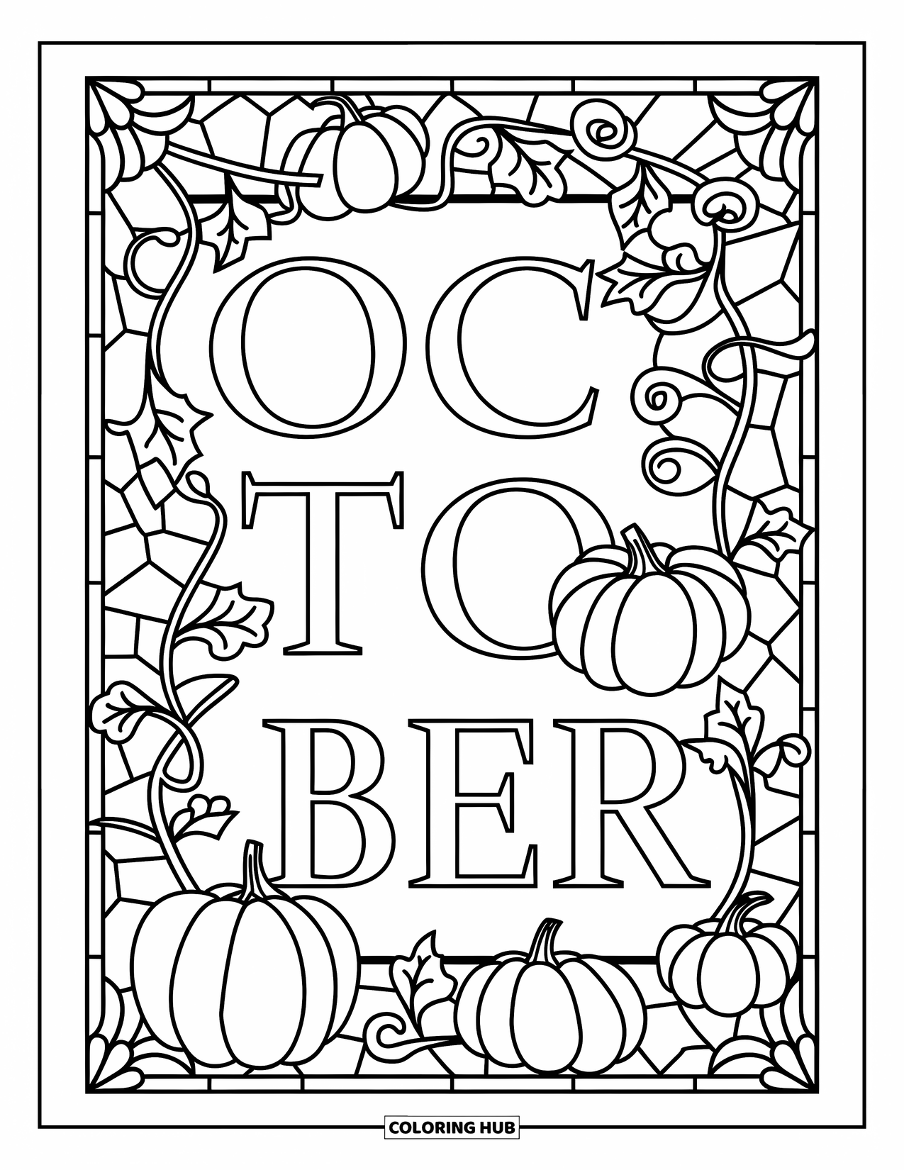 100+ October Coloring Pages for Kids & Adults (Free Printable PDFs)