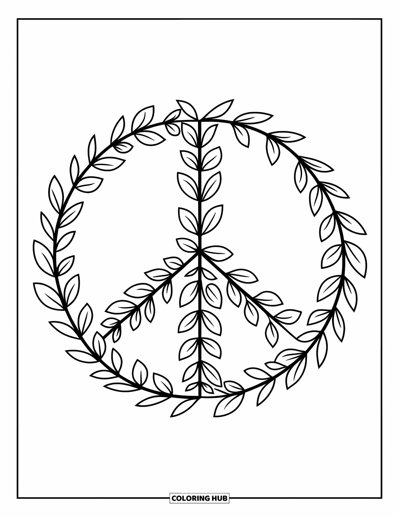 70+ Peace Coloring Pages for Kids & Adults (Free Printable PDFs)