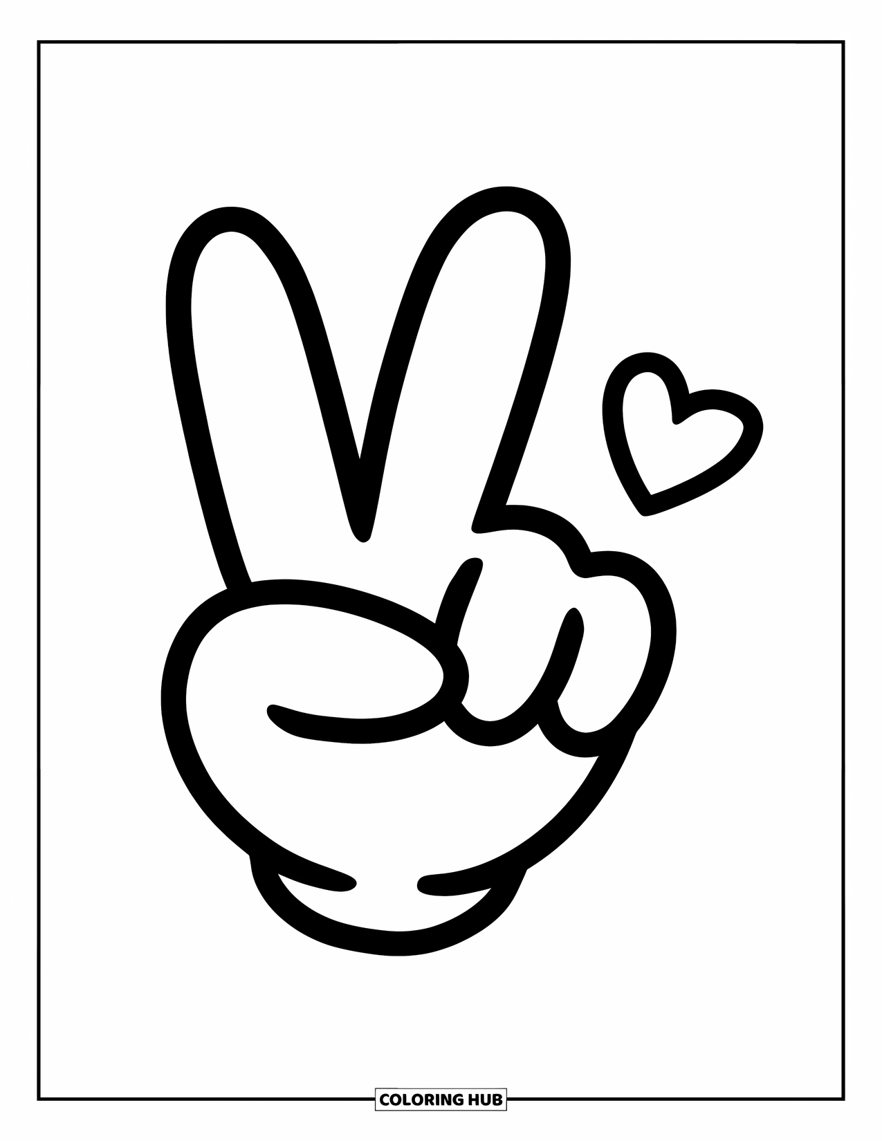 95+ Peace Sign Coloring Pages for Kids & Adults (Free Printable PDFs)